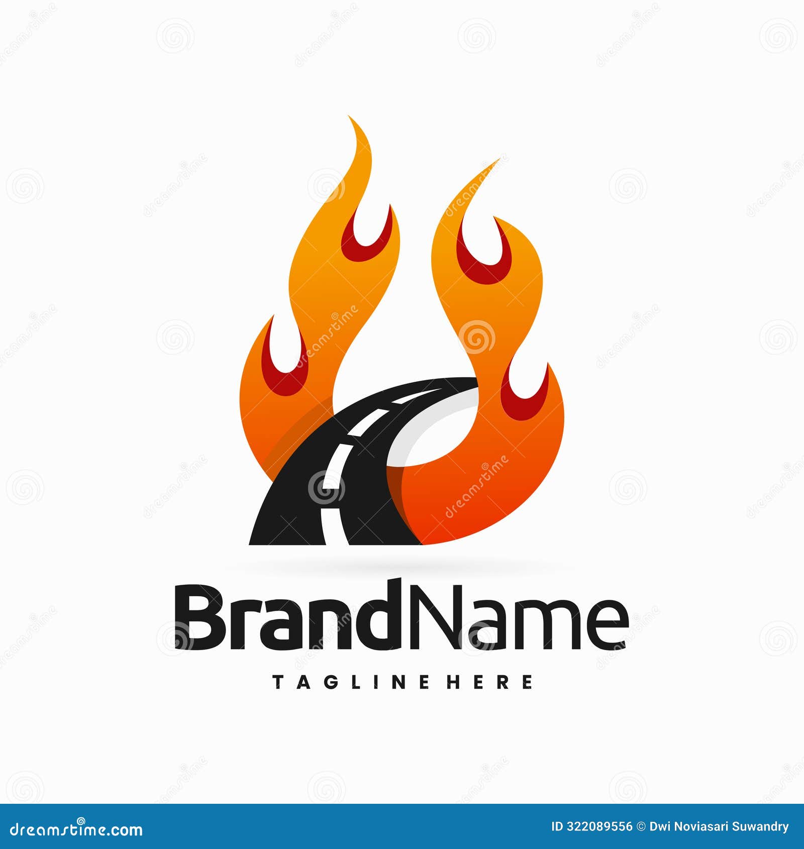 Road Fire Fuel Logo, Fire Fuel Road Logo Stock Vector - Illustration of ...