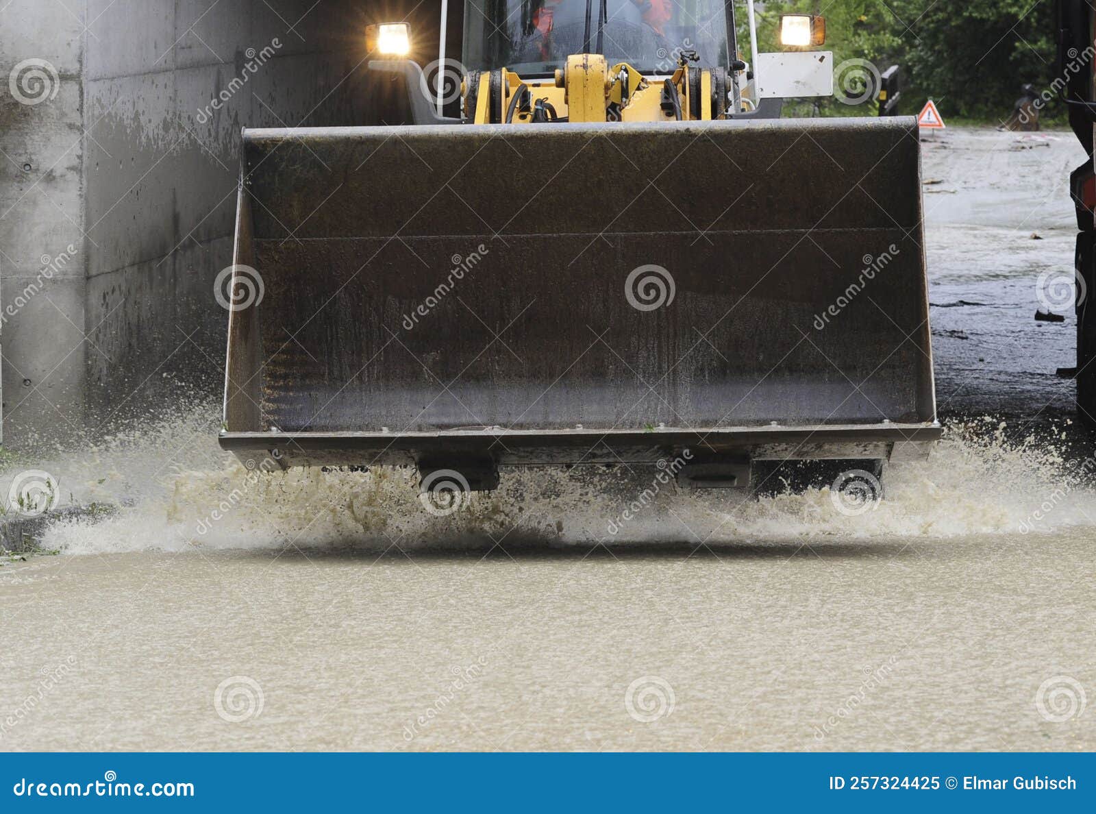 Road Flooding after Heavy Rainfall Stock Image - Image of change ...