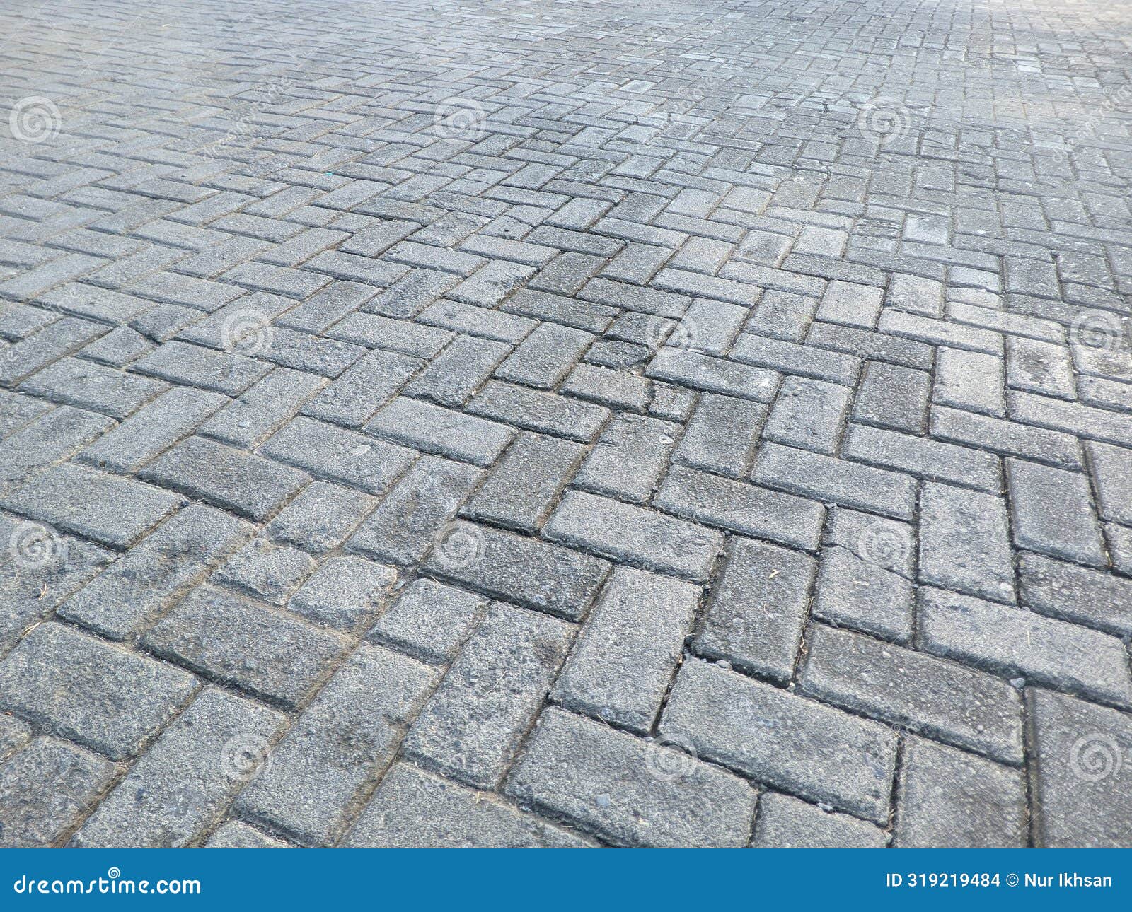 The Road Floor Made of Paving Looks Nice and Neat 01 Stock Photo ...