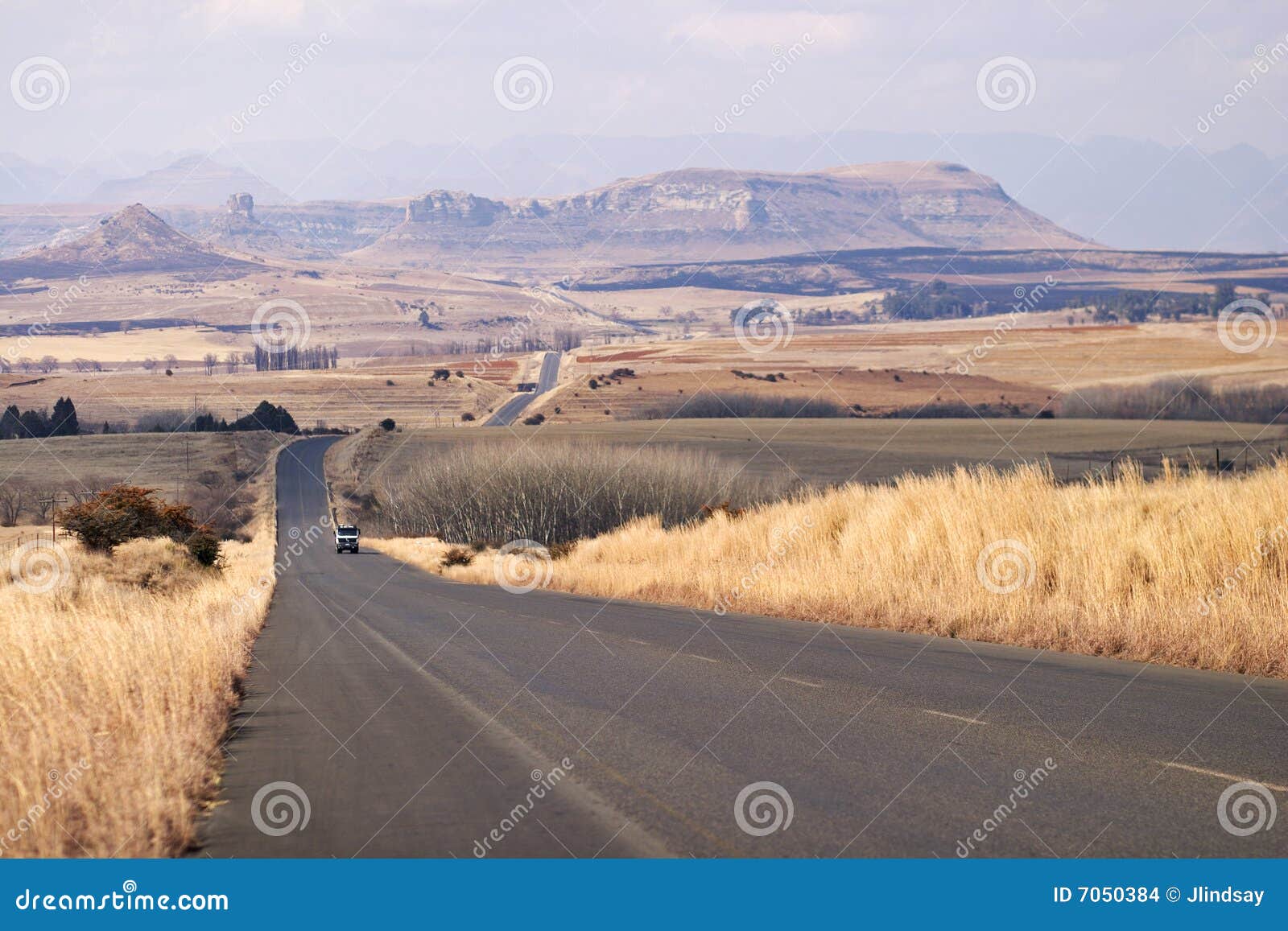 On the Road, Free State, South Africa Stock Photo - Image of horizon ...
