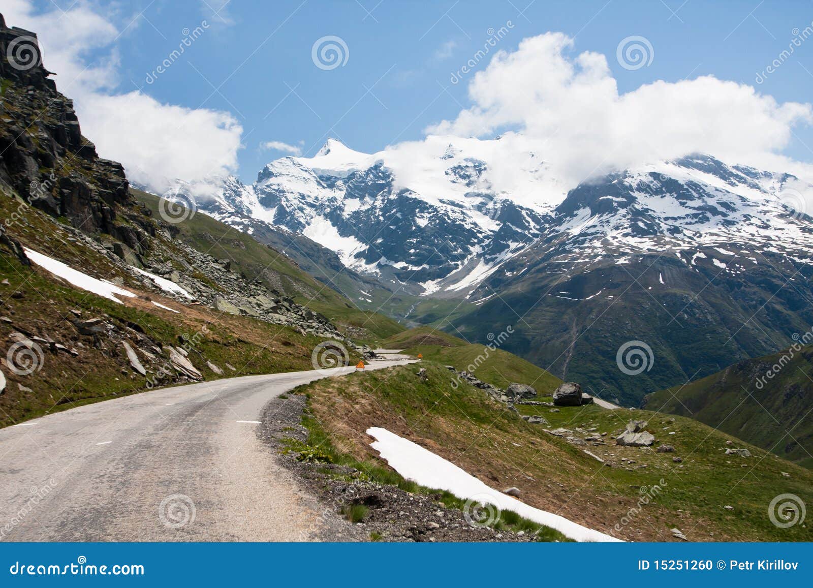 Road in French Alps stock photo. Image of transport, pass - 15251260