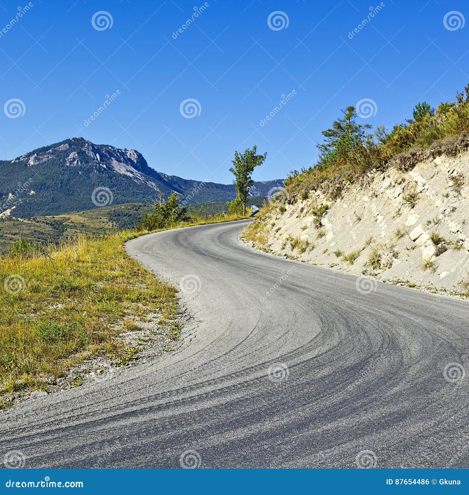 Road in French Alps stock photo. Image of alpine, journey - 87654486
