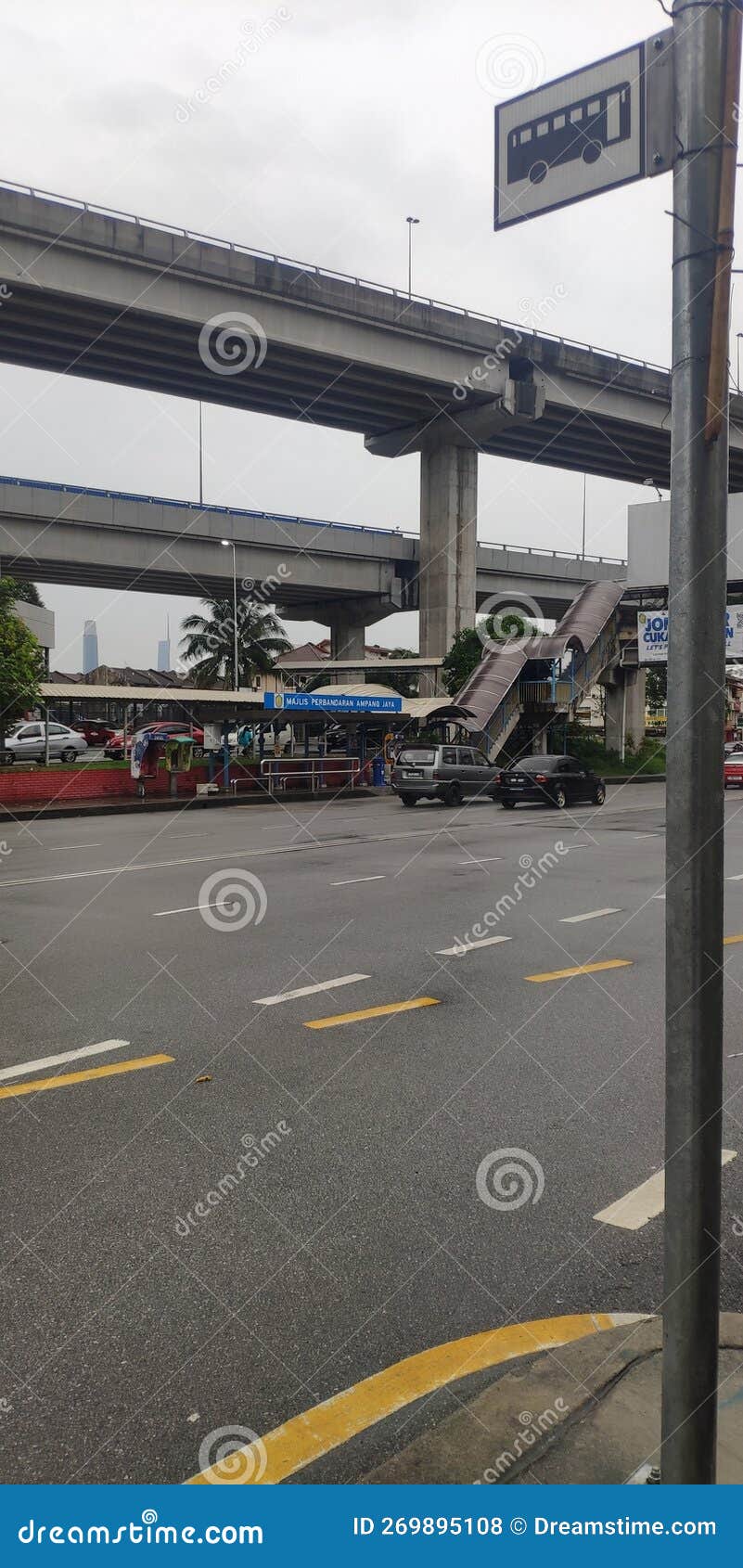 Road Front at Lrt Ampang Station Editorial Stock Photo - Image of ...