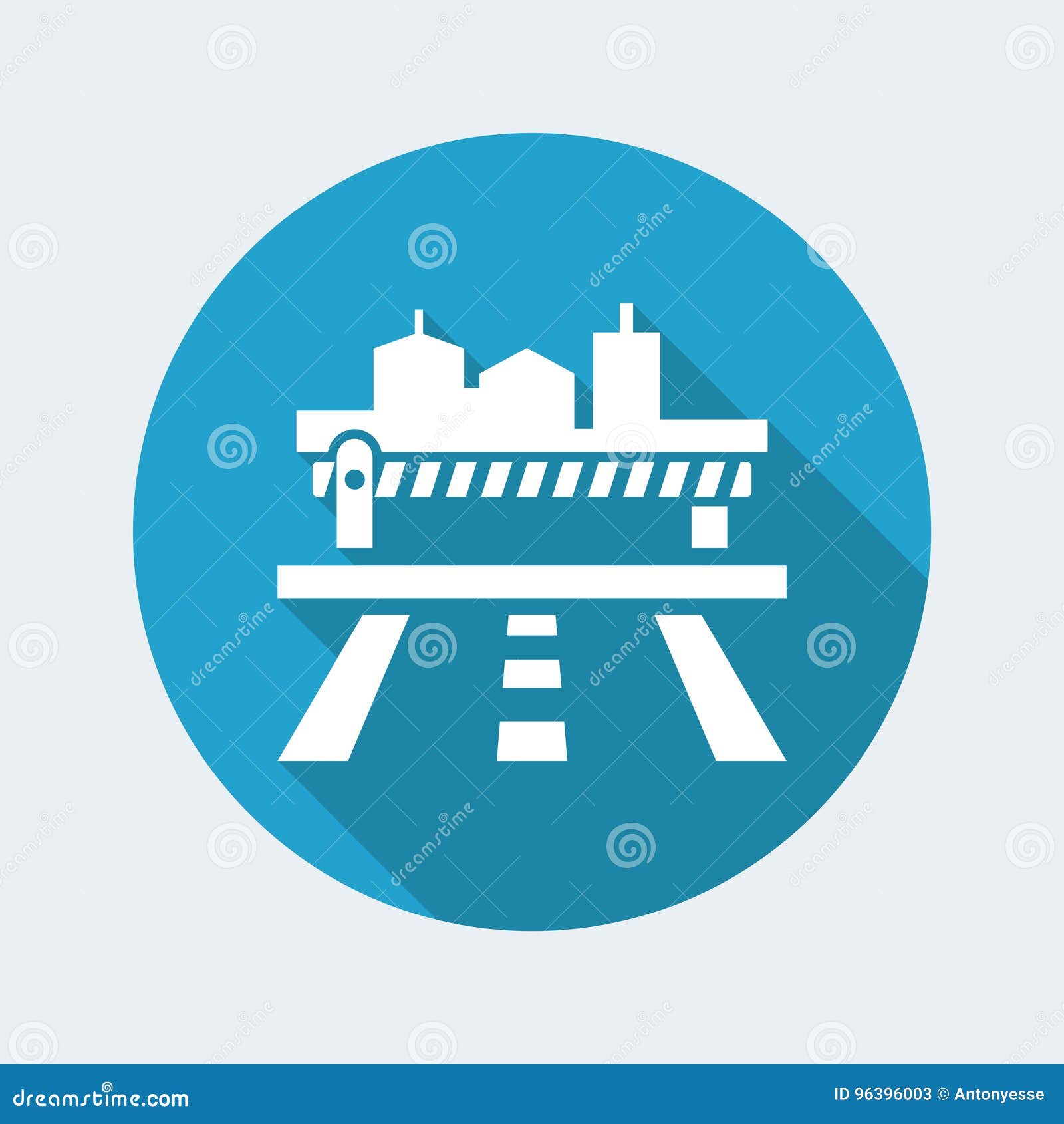 Road Frontier Icon Cartoon Vector | CartoonDealer.com #96396003