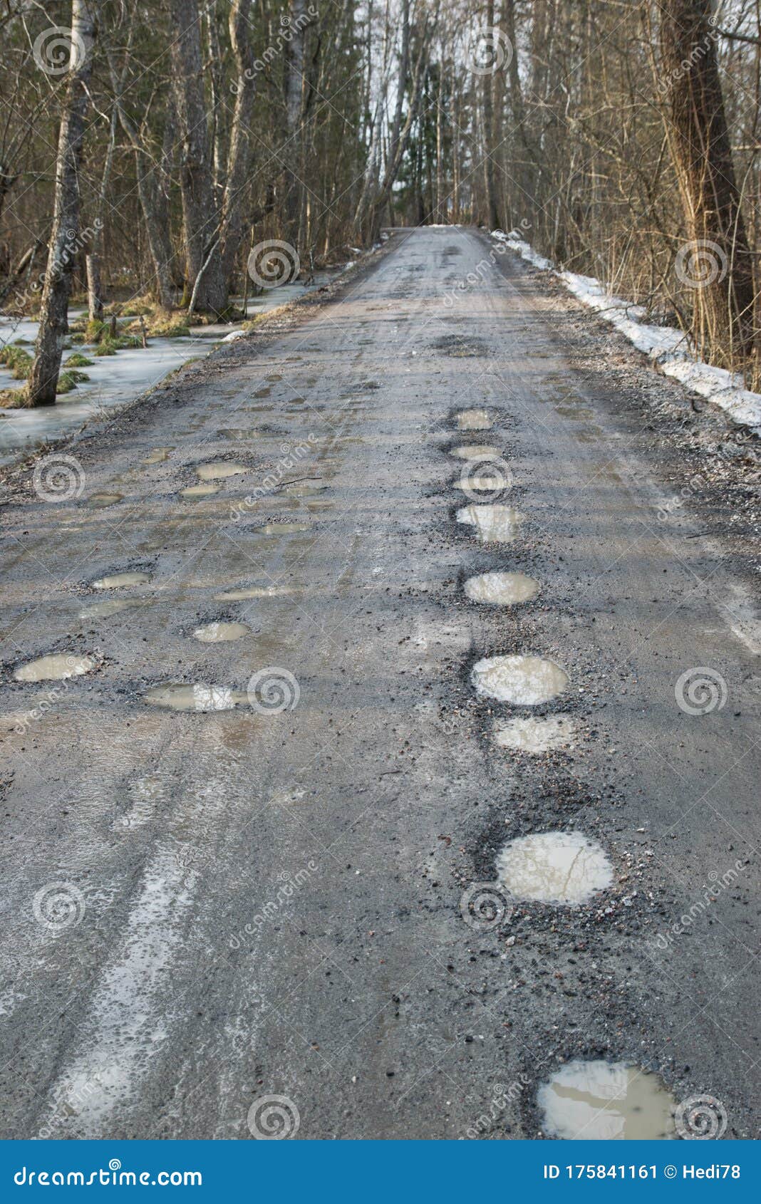 Road full of holes stock image. Image of full, pothole - 175841161