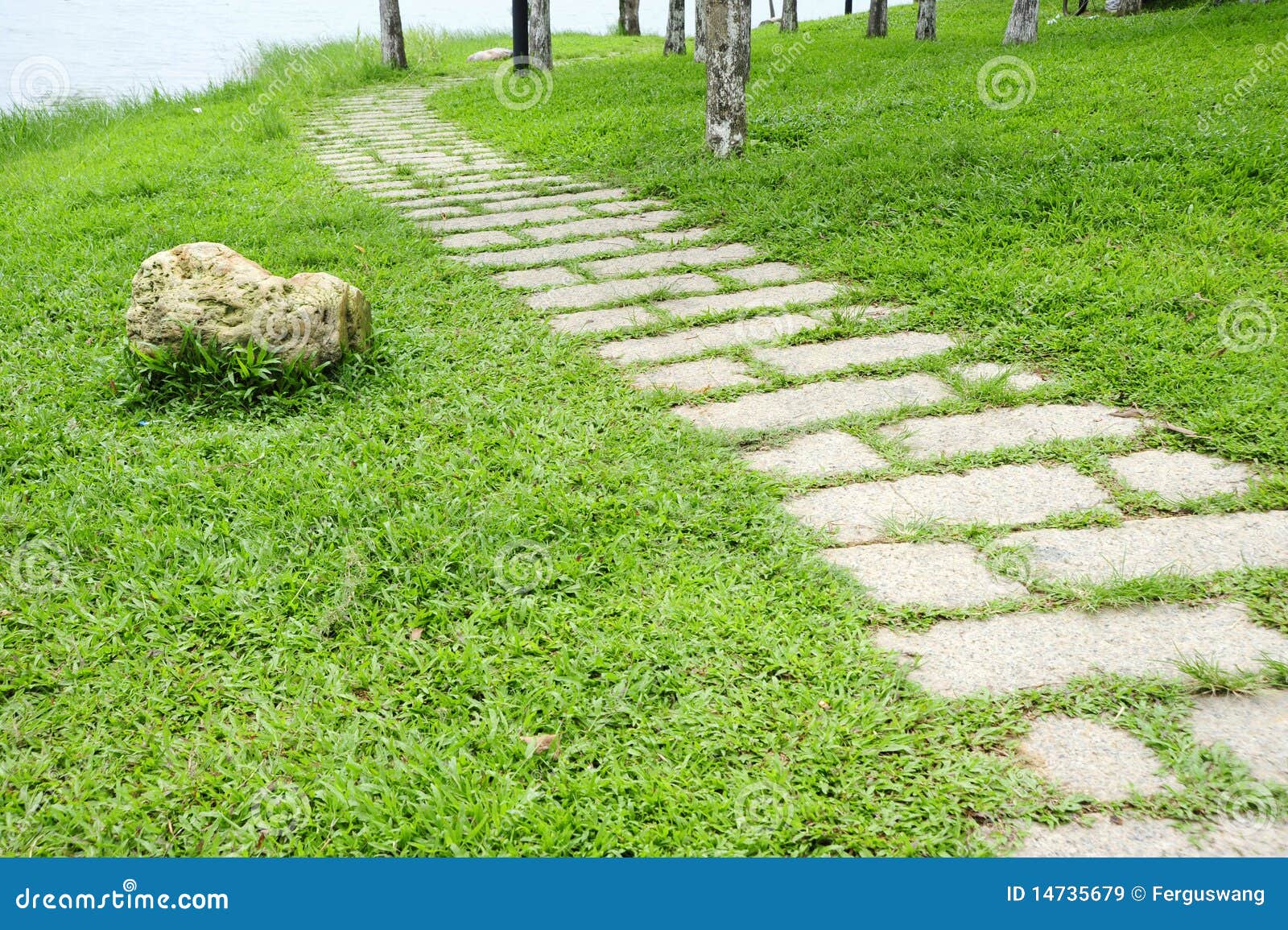 Road in garden stock image. Image of meditating, healthy - 14735679