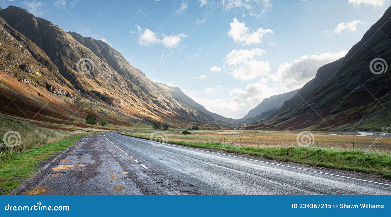 Road through Glencoe stock image. Image of glencoe, rugged - 234367215