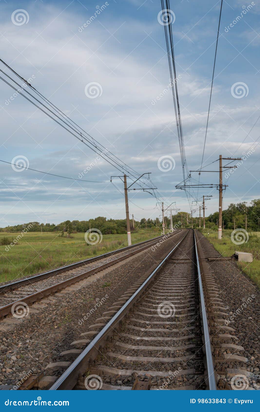 The Road Going into the Distance between Fields Stock Image - Image of ...