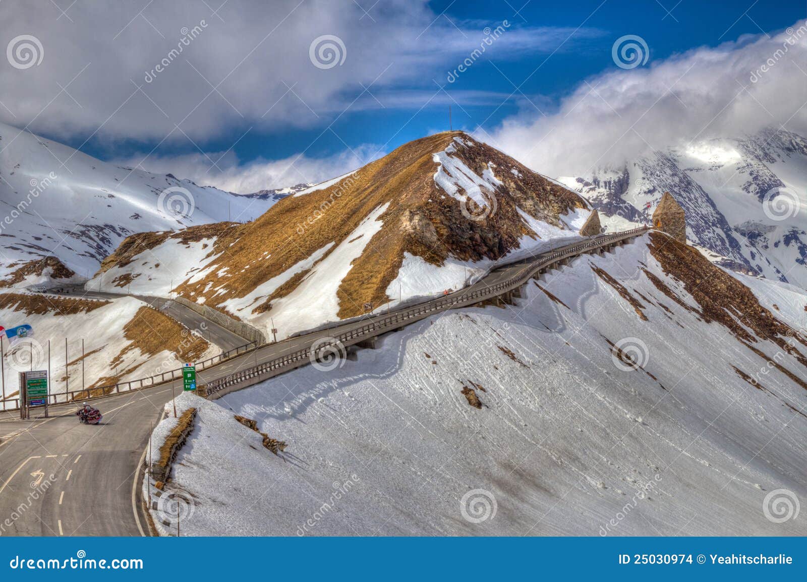 Road Going Up Next To a Mountain Stock Photo - Image of peak, scenery ...