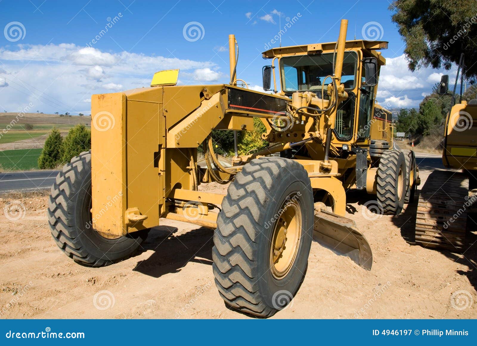 A Road Grader stock image. Image of grader, road, machine - 4946197