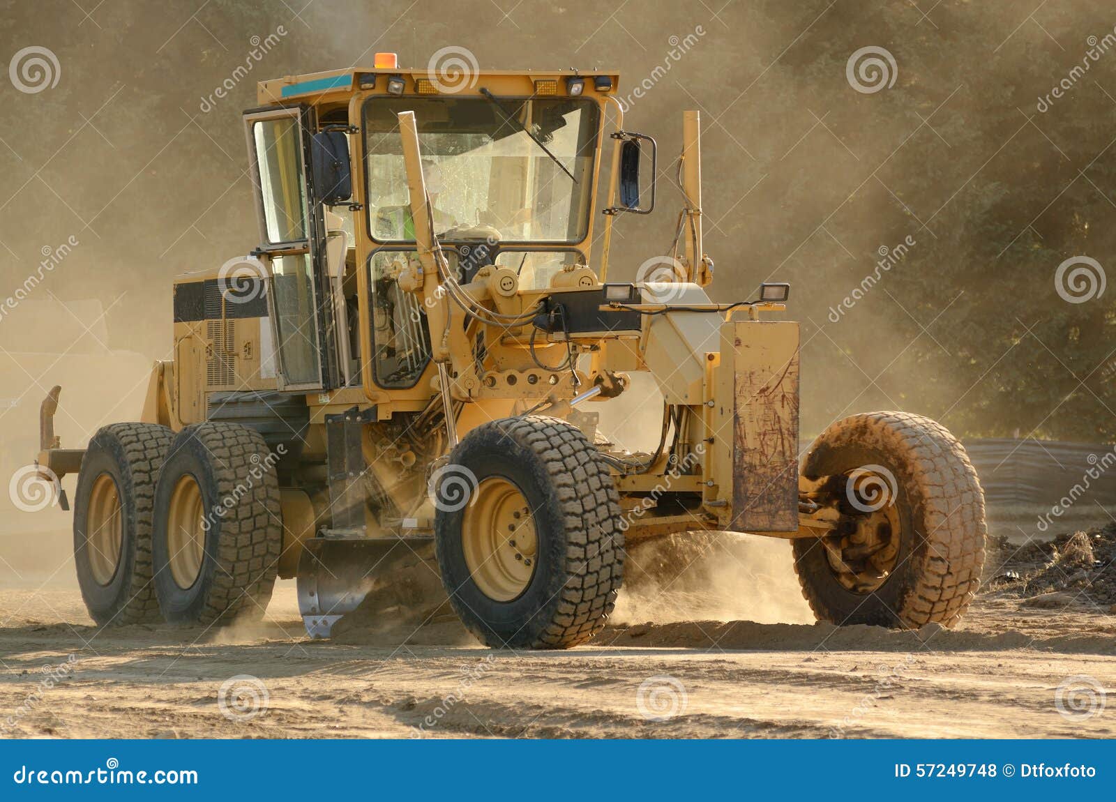 Road Grader stock photo. Image of machine, heavy, construction - 57249748