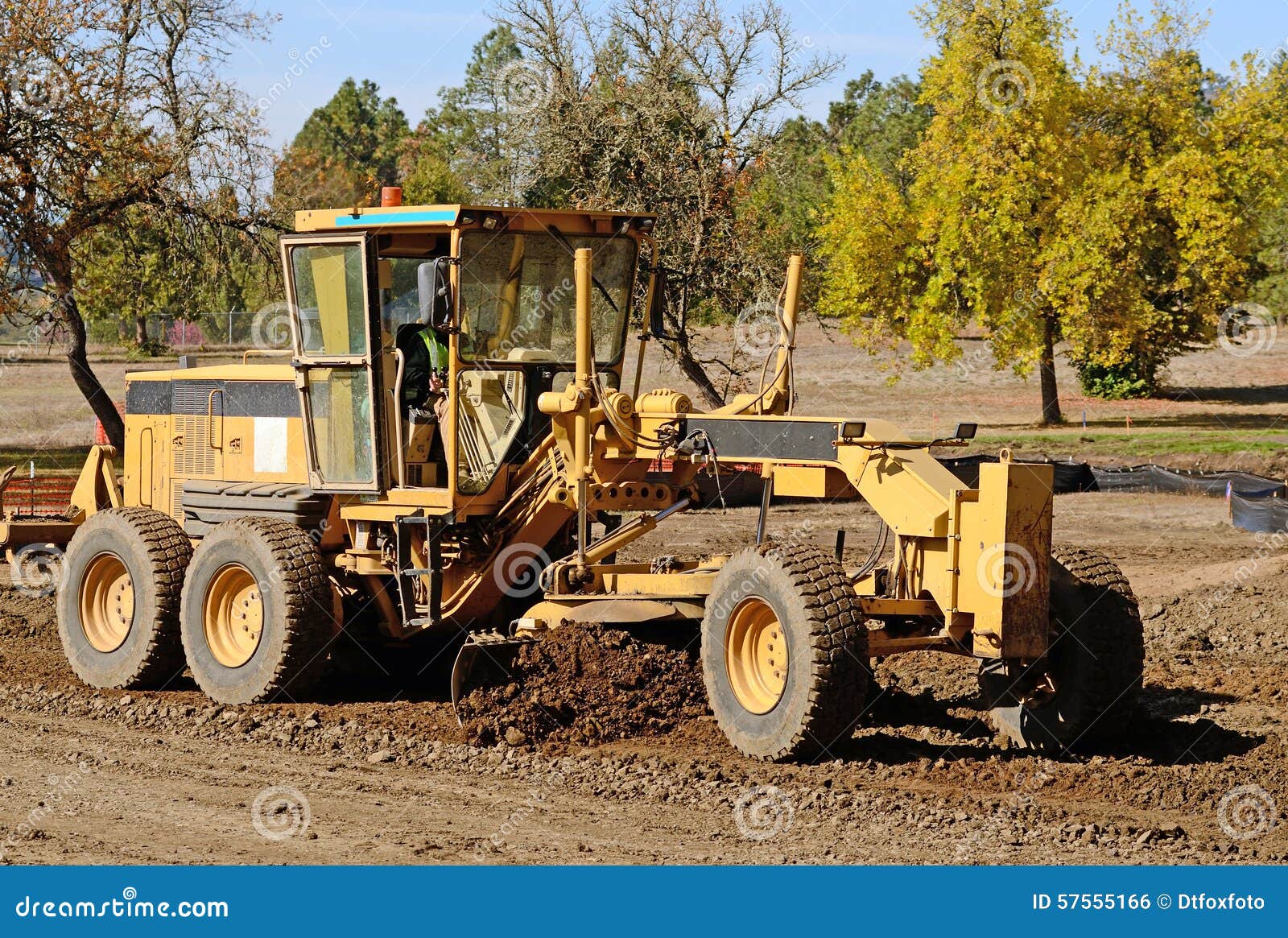 Road Grader stock photo. Image of scraper, development - 57555166