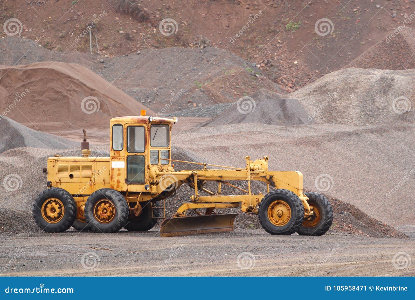 Road Grader stock image. Image of industry, earth, outdoor - 105958471