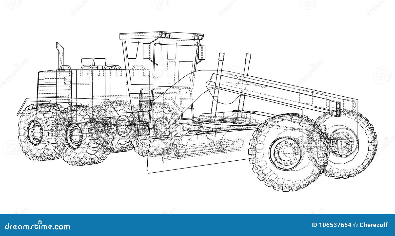 Road Grader. Vector | CartoonDealer.com #107220435