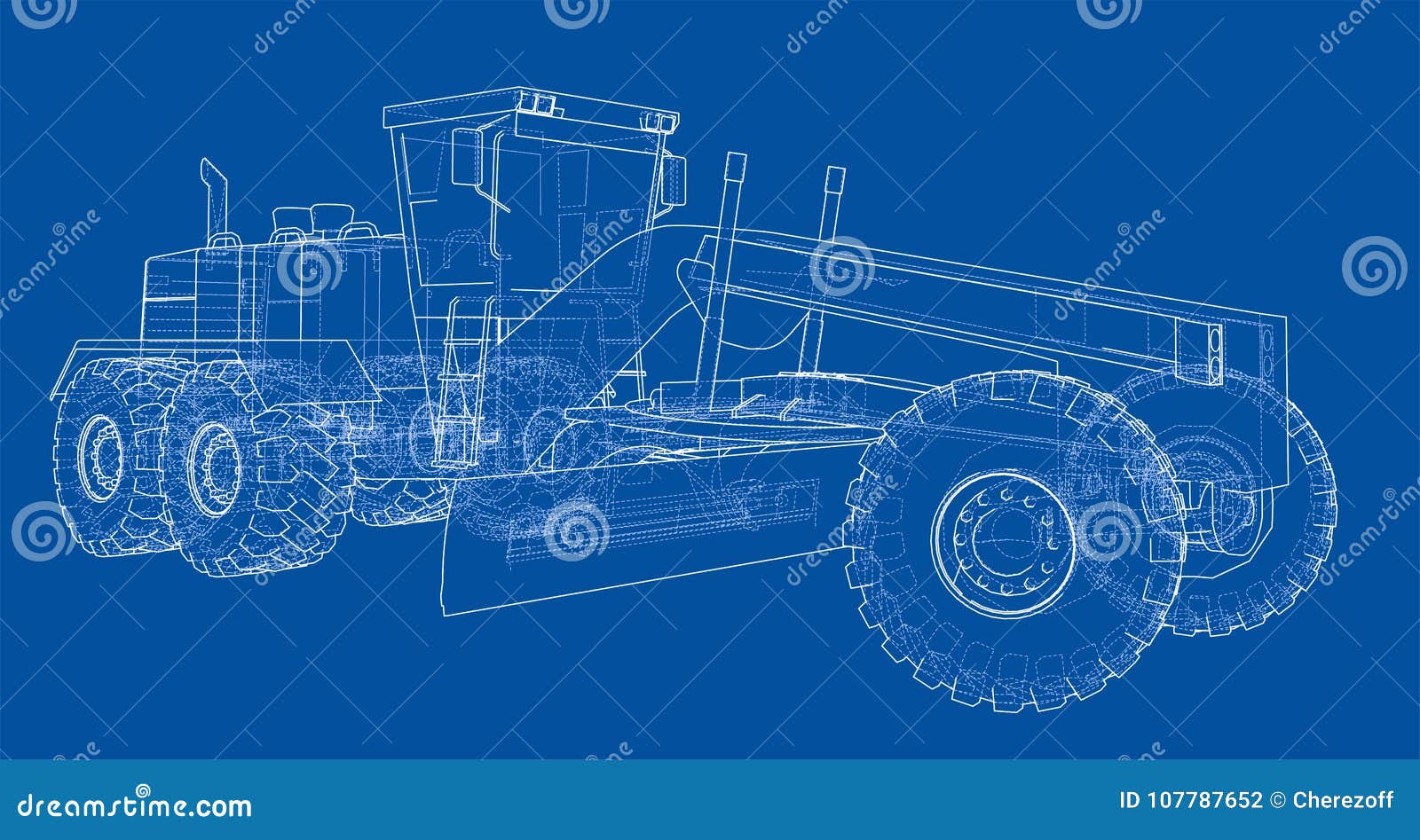 Road grader. Vector stock vector. Illustration of blade - 107787652