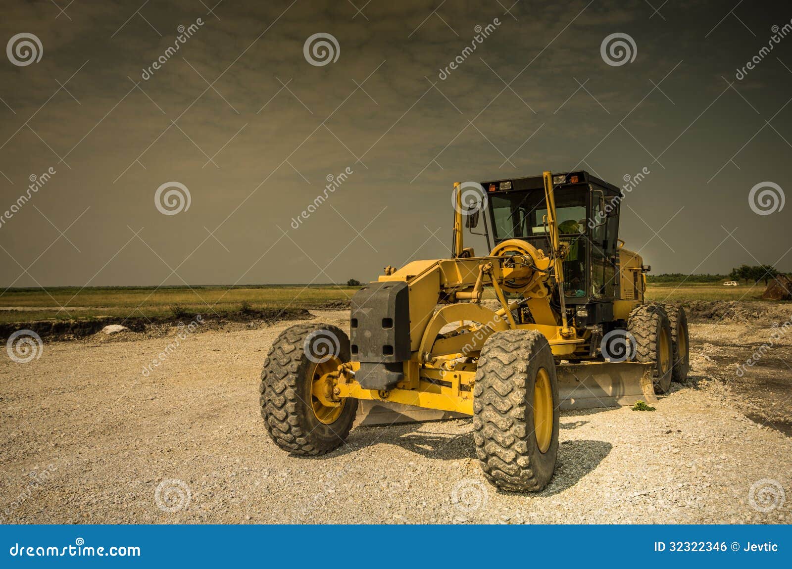 Road grader stock photo. Image of grading, grader, machinery - 32322346