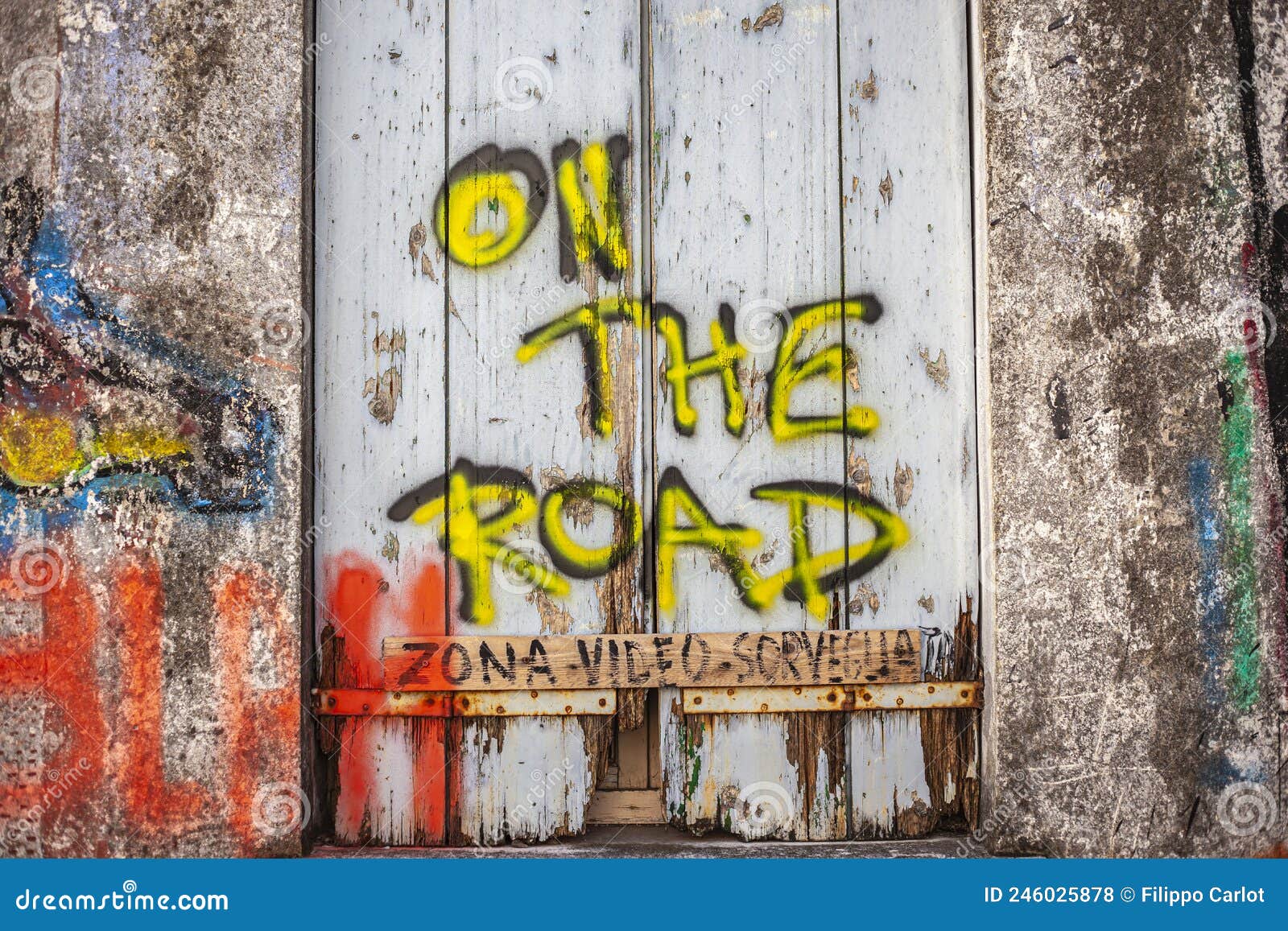 On the Road Graffiti Written Editorial Stock Photo - Image of graffiti ...