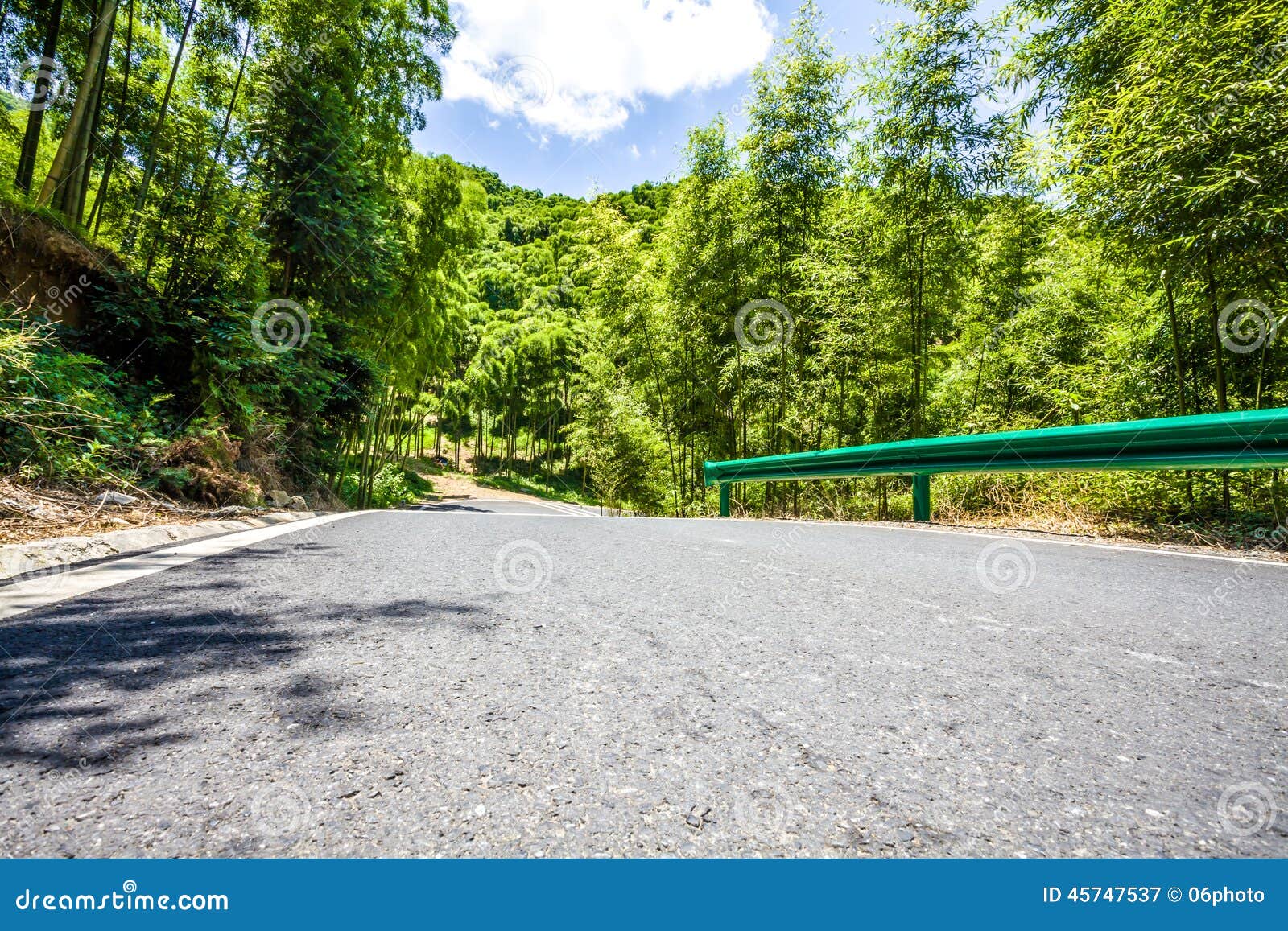 Road through the Green Mountain Stock Image - Image of path, beauty ...