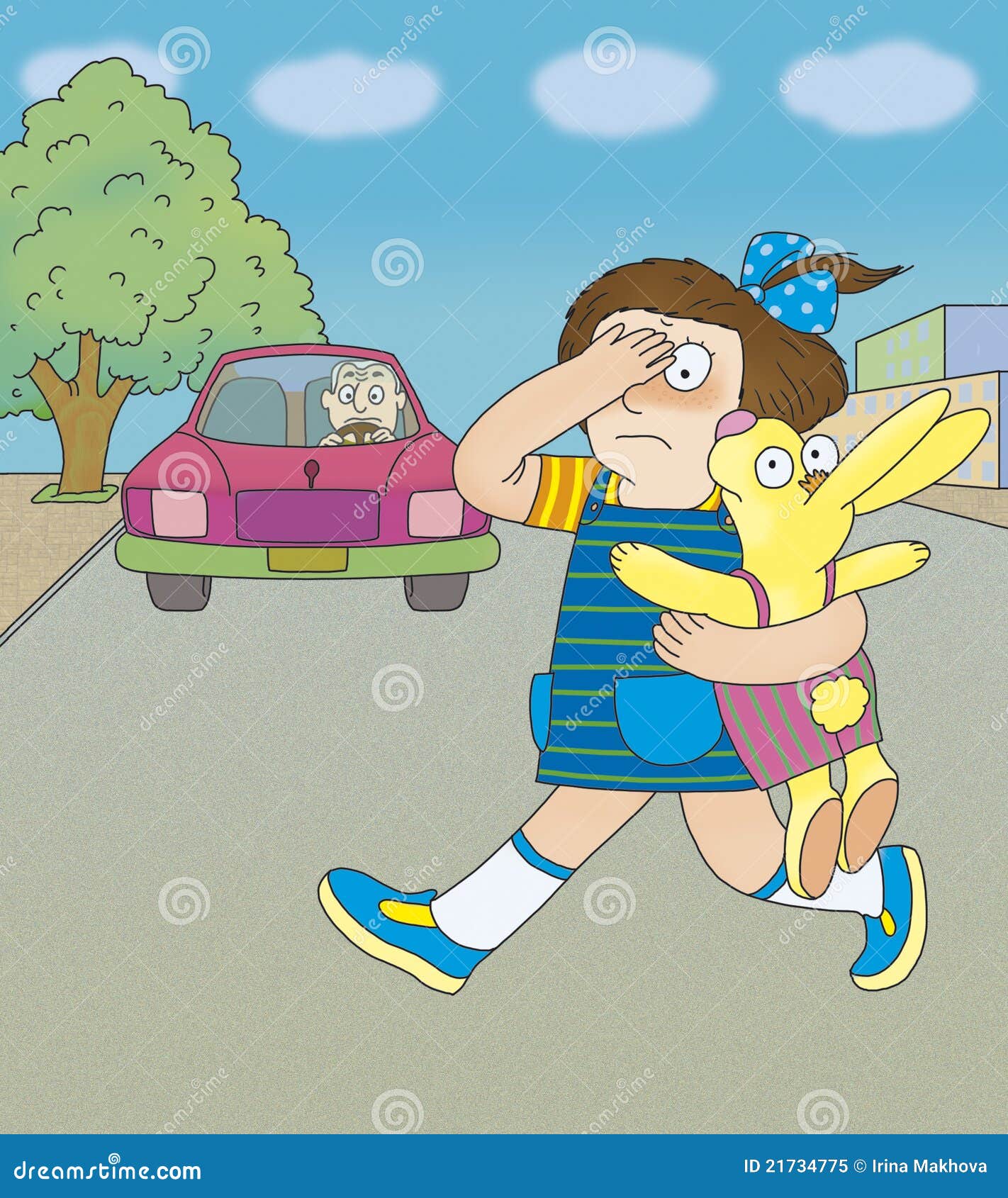 Road Hazard Triangle - Caution Warning Sign Cartoon Vector ...