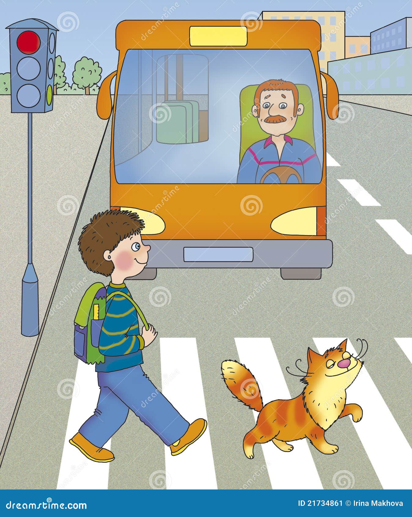 Adolescent, Attention, Behavior, Bus, Bus Driver, Vector Illustration ...