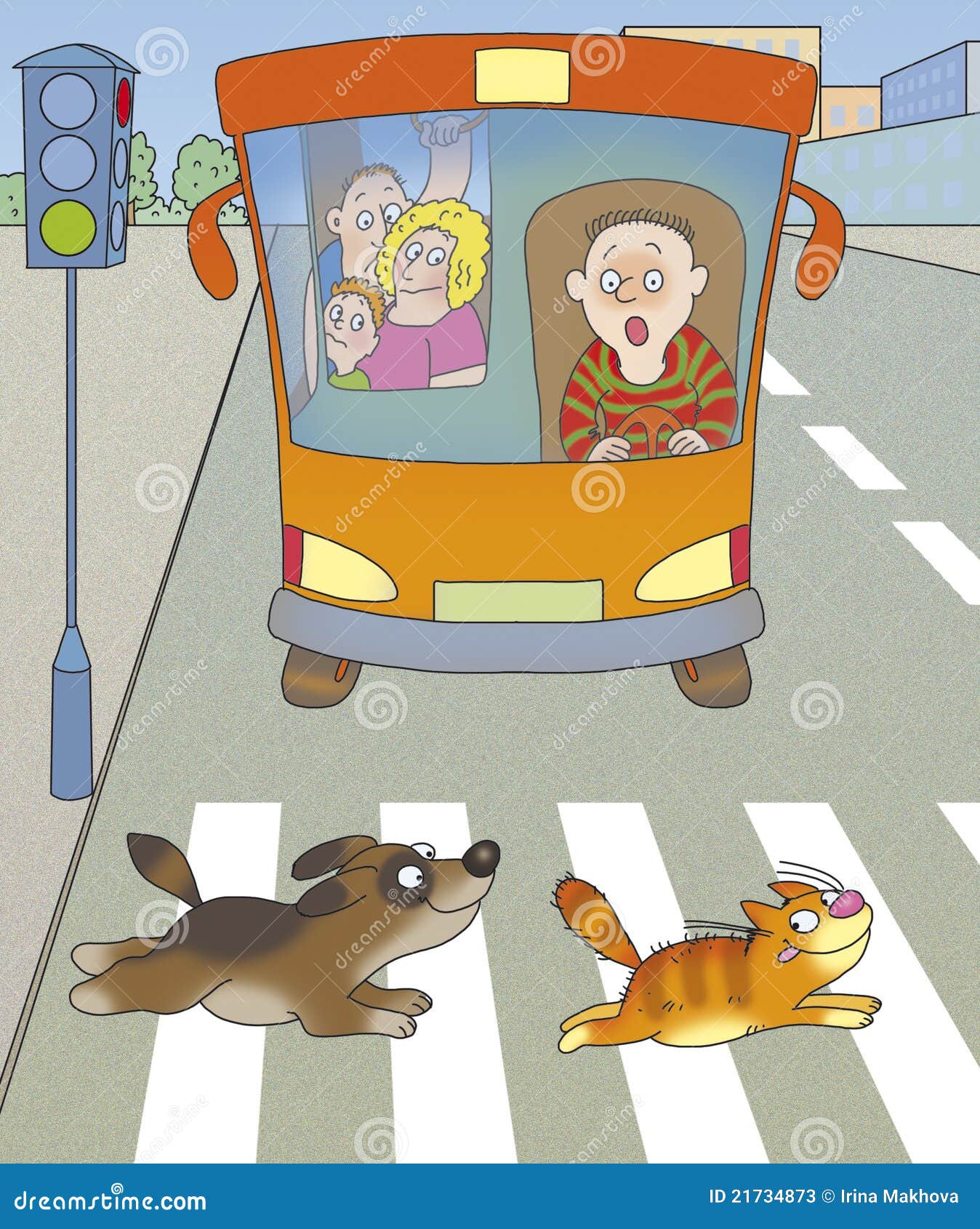 Adolescent, Attention, Behavior, Bus, Bus Driver, Vector Illustration ...