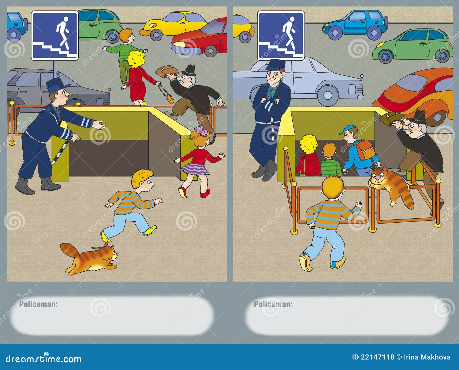 Road hazard stock illustration. Illustration of fence - 22147118