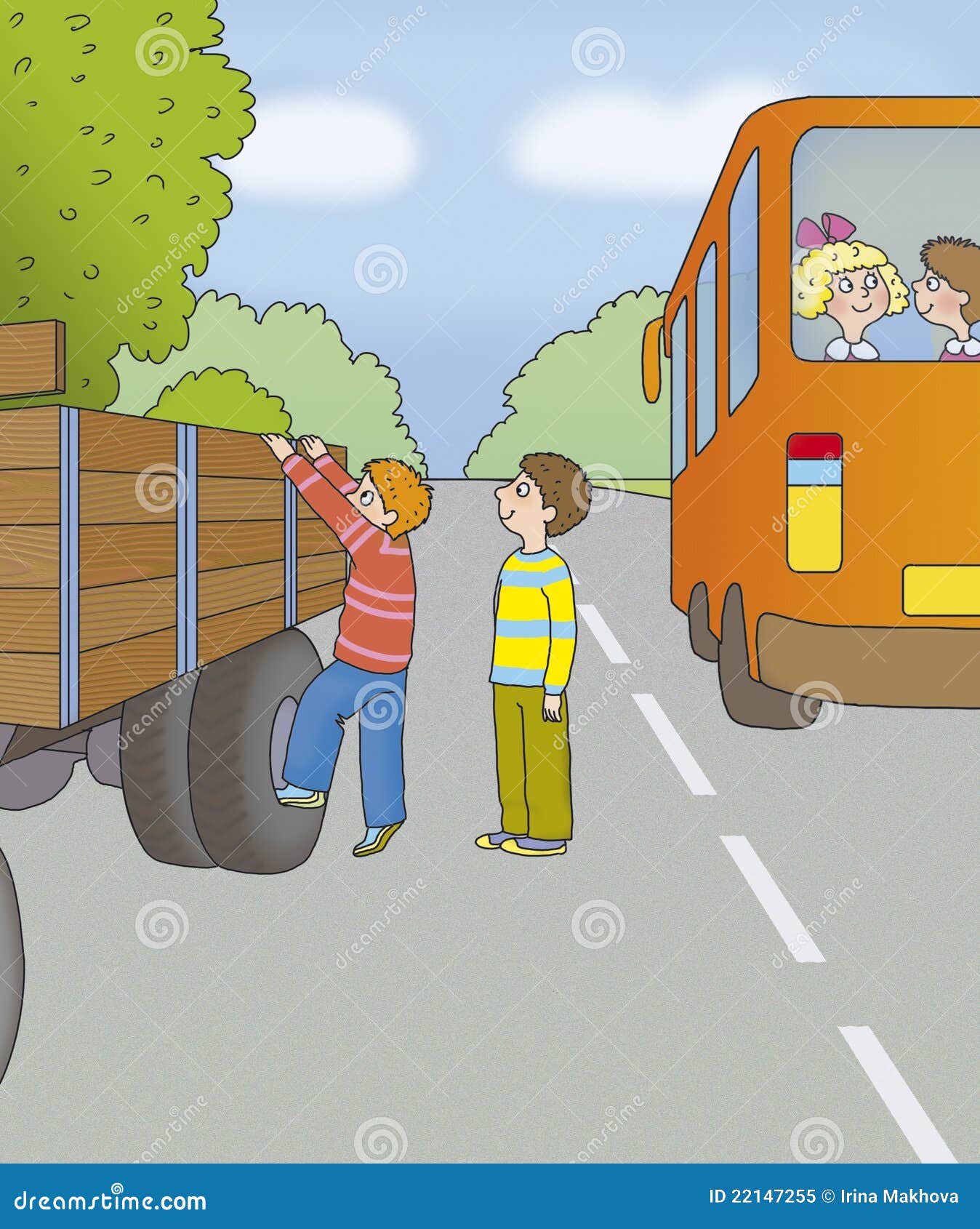 Road hazard stock illustration. Illustration of road - 22147255