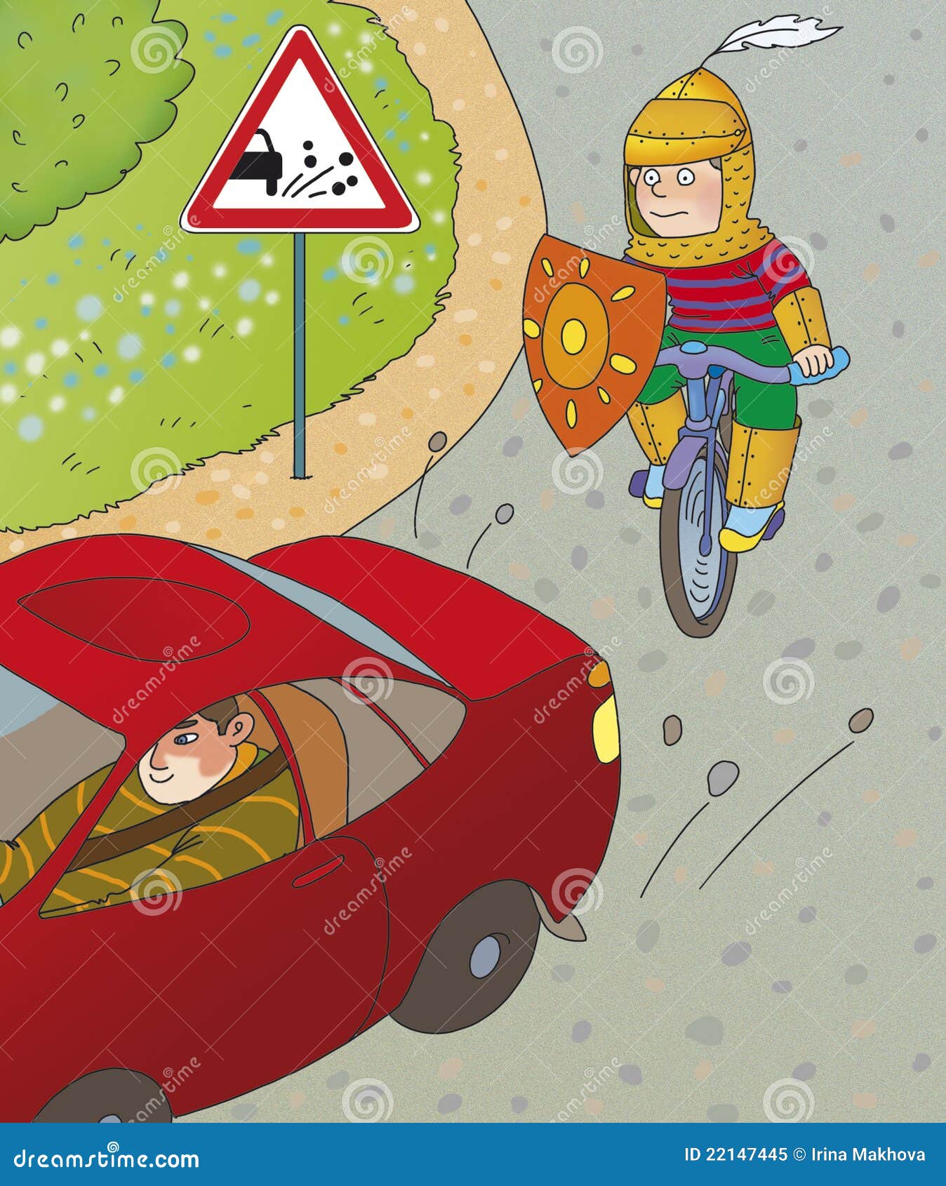 Road hazard stock illustration. Illustration of transportation - 22147445