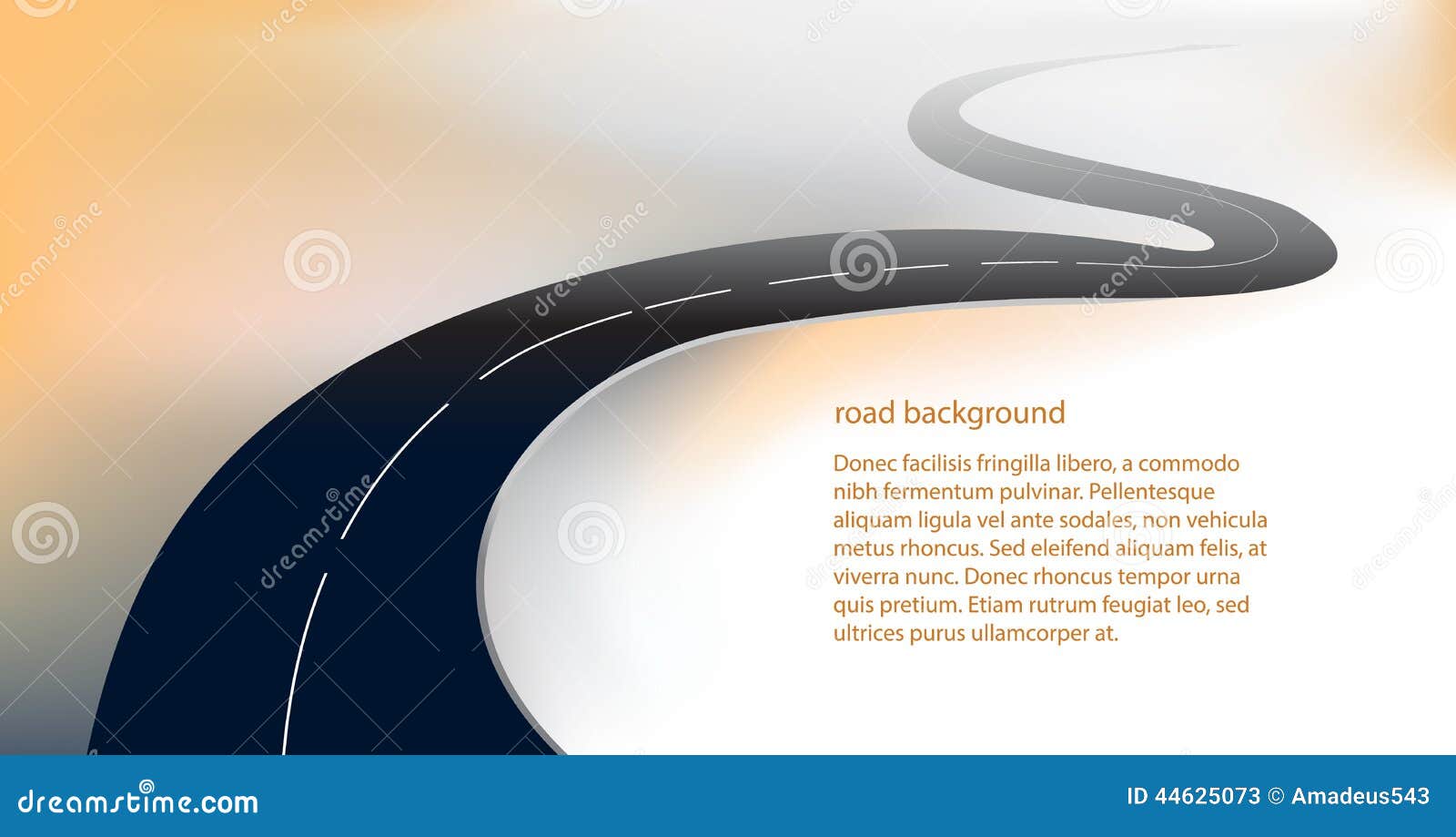 Road or Highway Background Vector Stock Vector - Illustration of ...