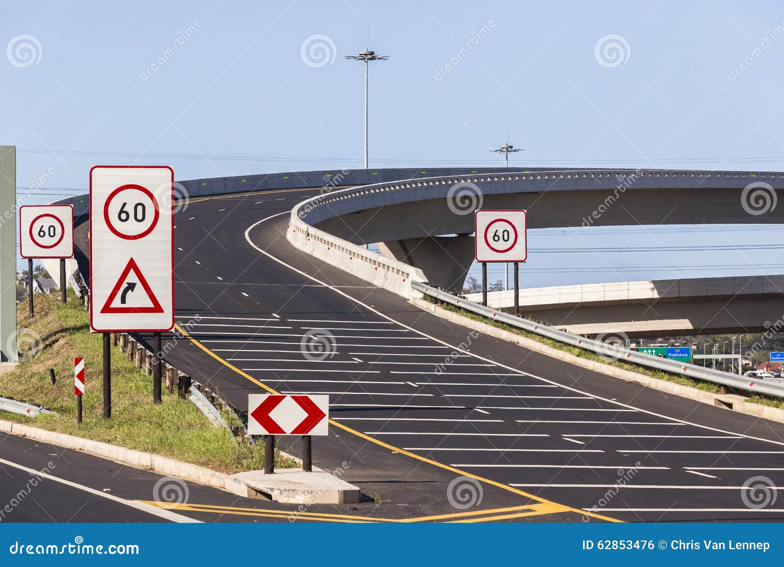 Road Highway Junction stock photo. Image of construction - 62853476