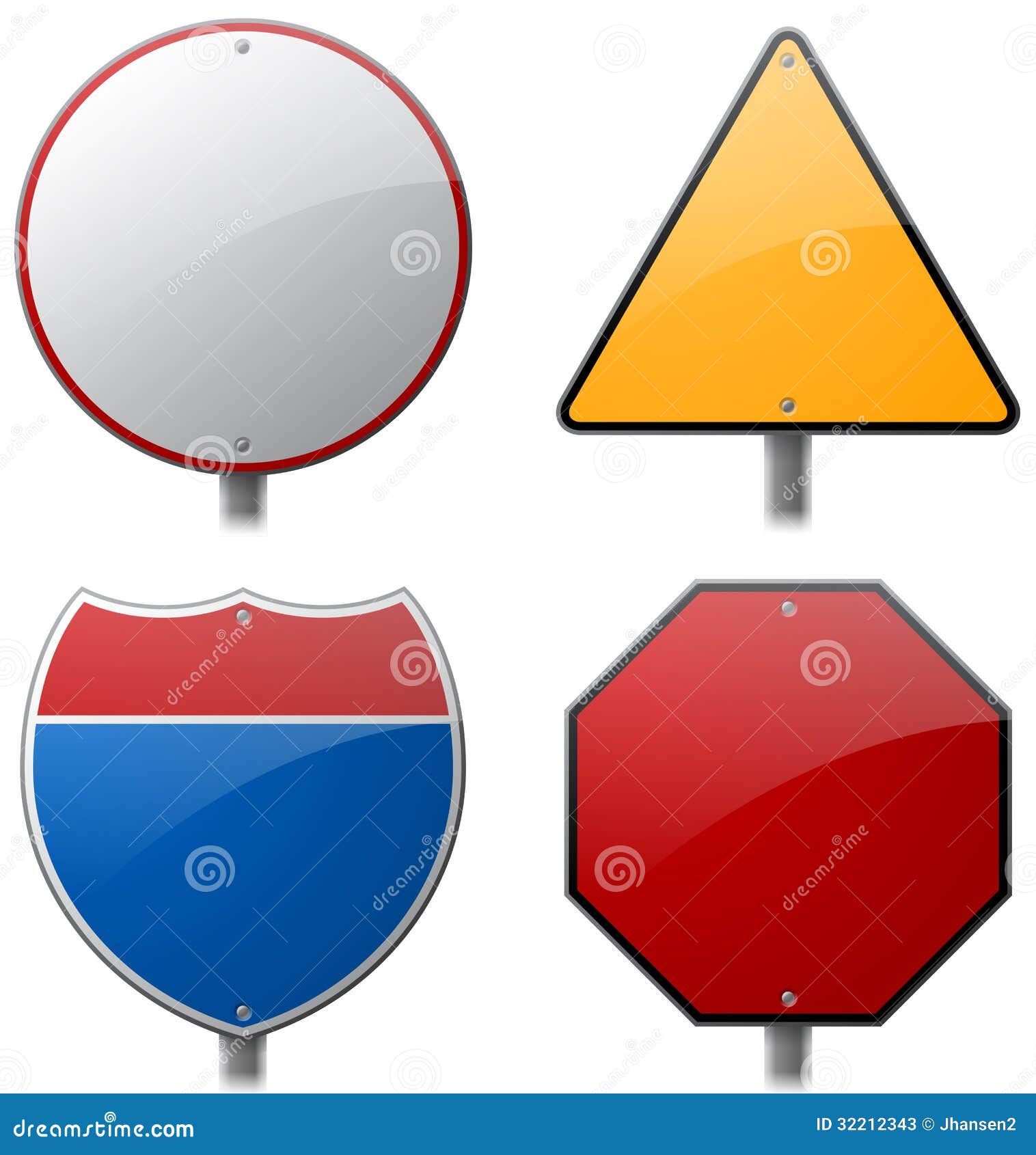 Road And Highway Signs Cartoon Vector | CartoonDealer.com #32212343