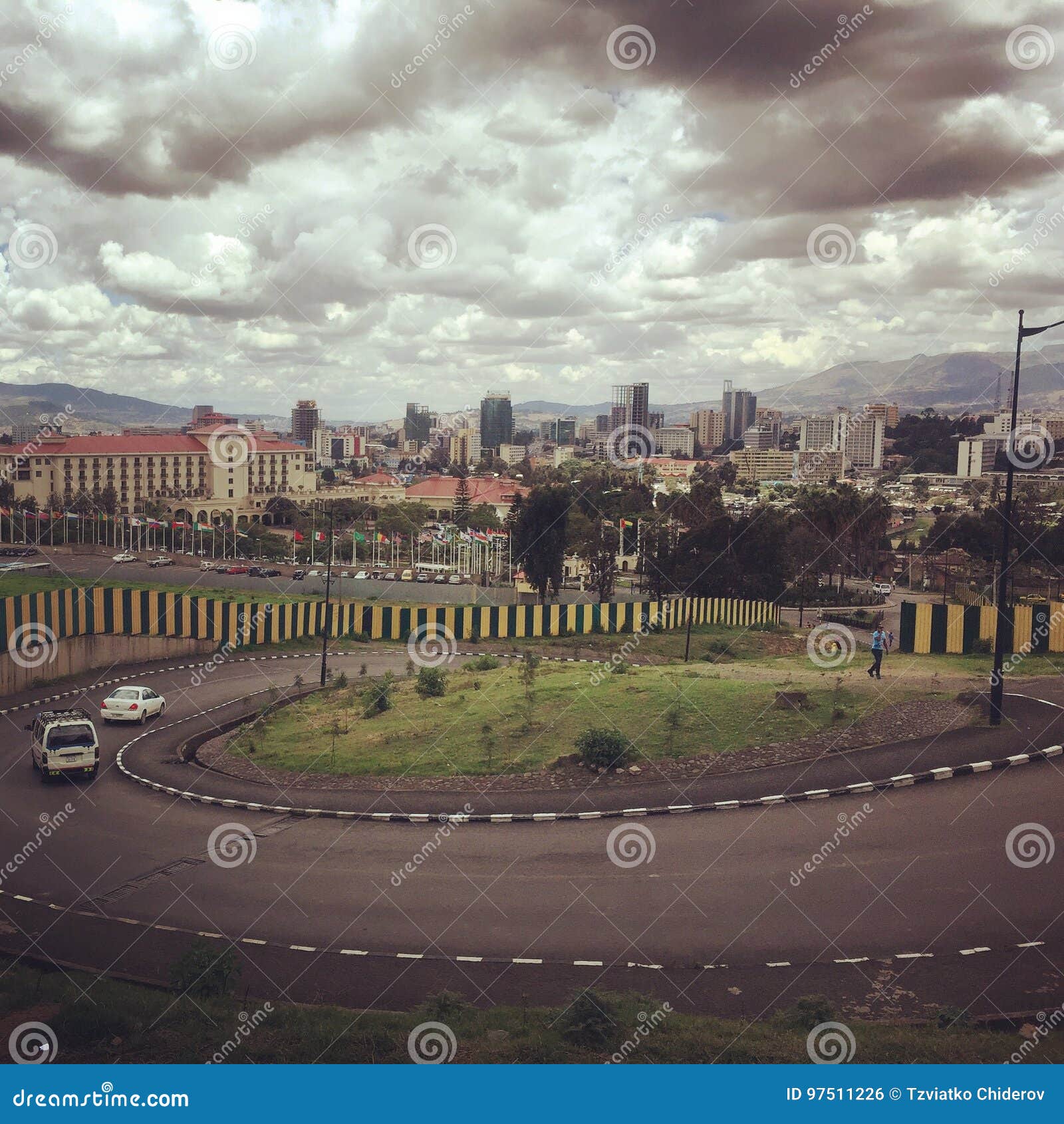 A road on a hill stock photo. Image of rwanda, mountains - 97511226