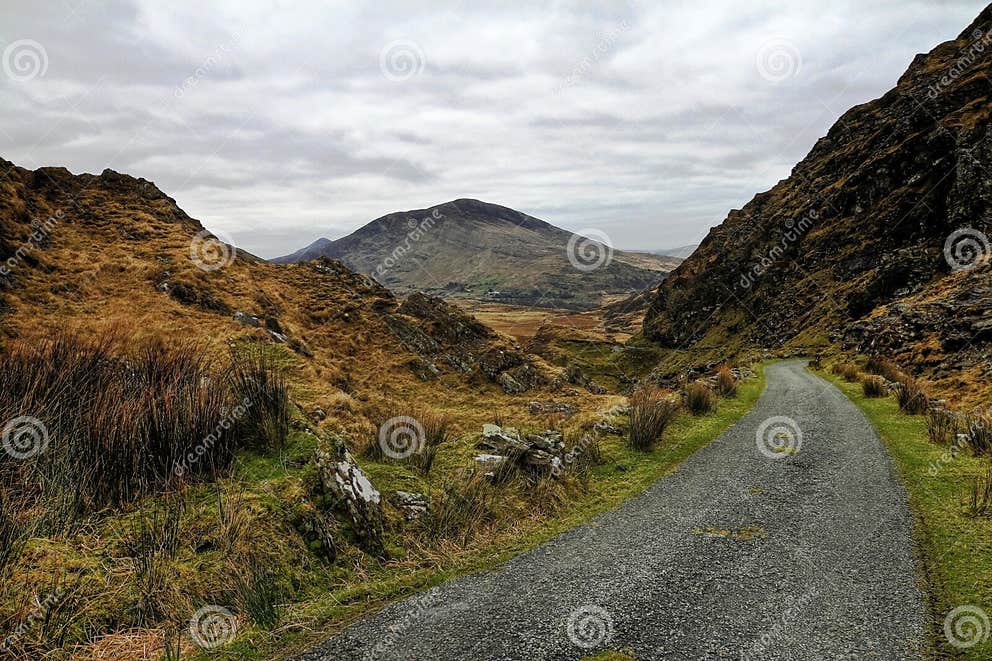 Road in Hills of Dingle Peninsula Stock Photo - Image of celtic ...