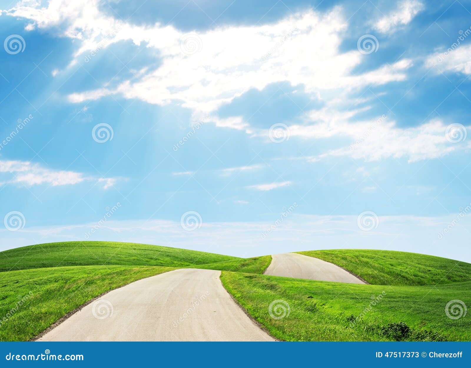 Road through hills stock image. Image of green, asphalt - 47517373