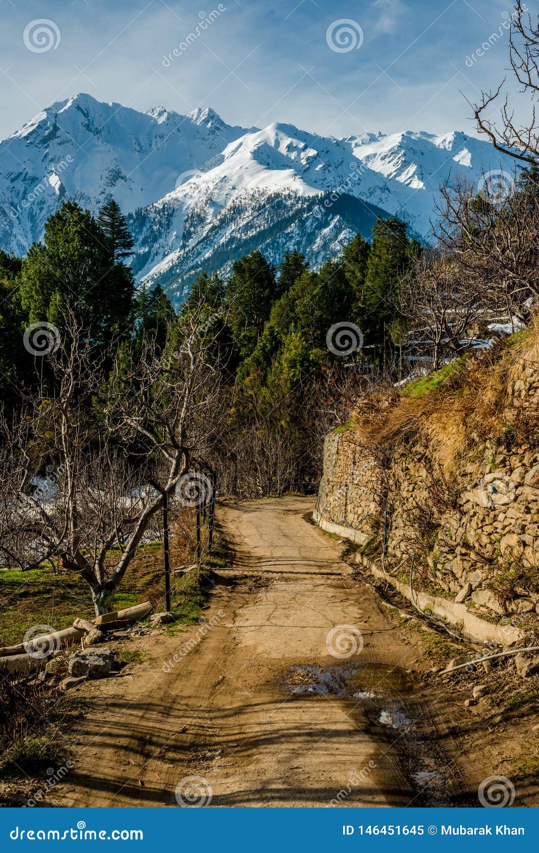 Road in Himalayan Village - Road in Kalpa Stock Image - Image of cloud ...