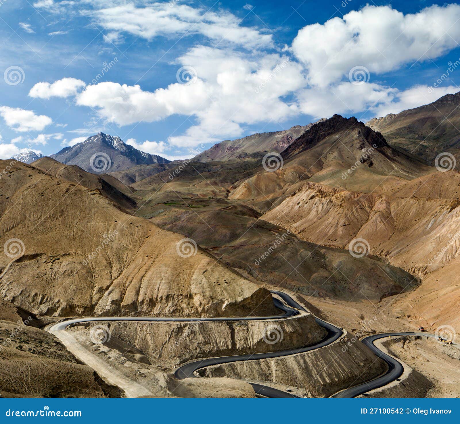 Road in the Himalayas Mountains Stock Photo - Image of blue, mounains ...