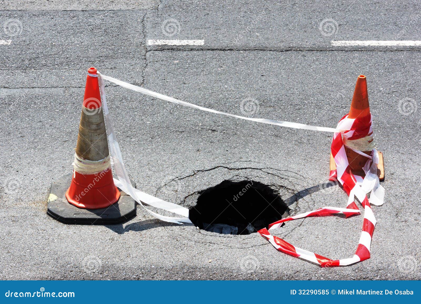 A Hole In The Road. Stock Photography | CartoonDealer.com #14601392