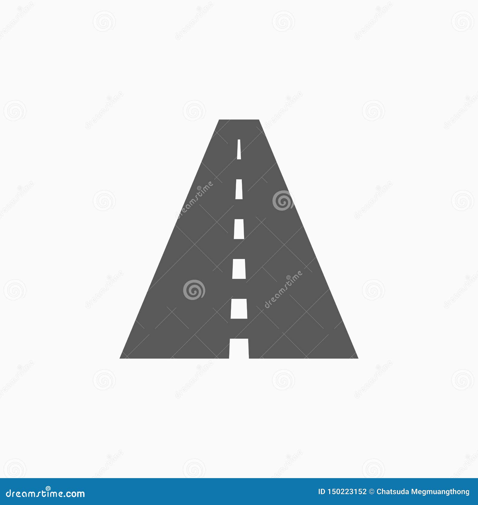 Road Icon, Street, Roadway, Travel Stock Vector - Illustration of line ...