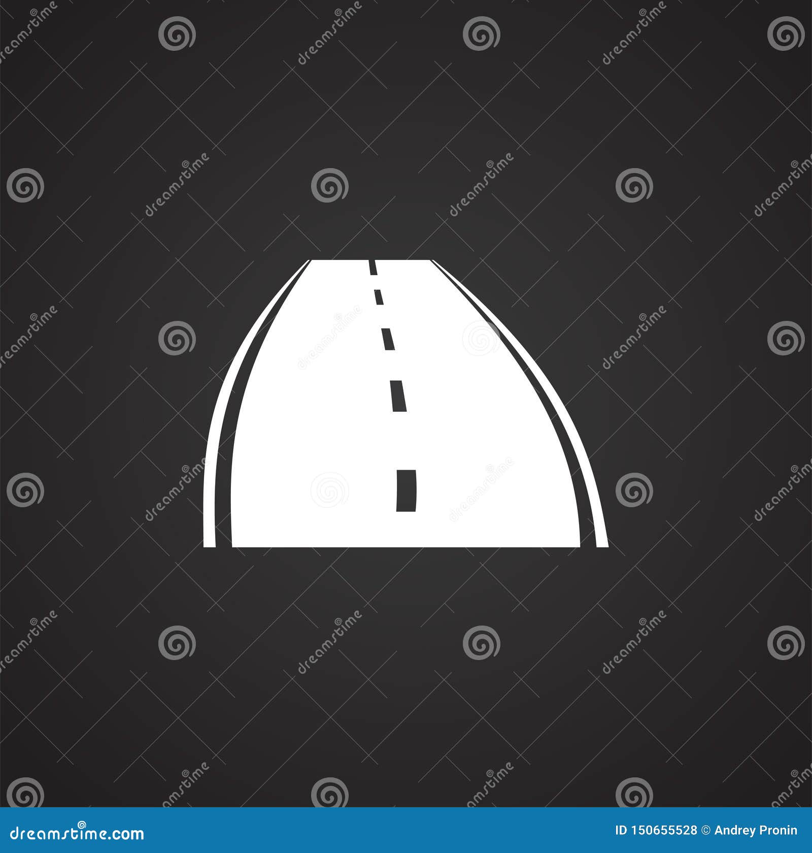 Road Icon on Background for Graphic and Web Design. Simple Illustration ...