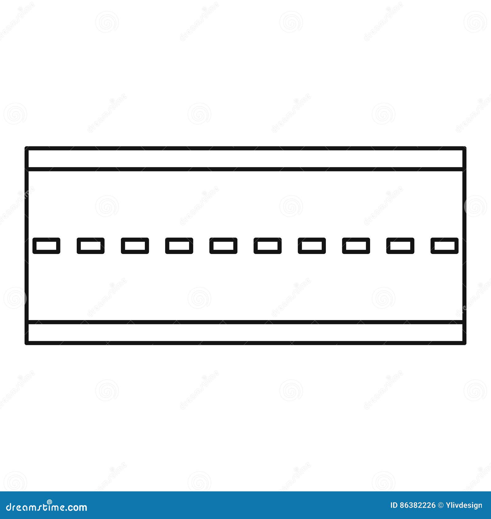 Road icon, outline style stock vector. Illustration of path - 86382226