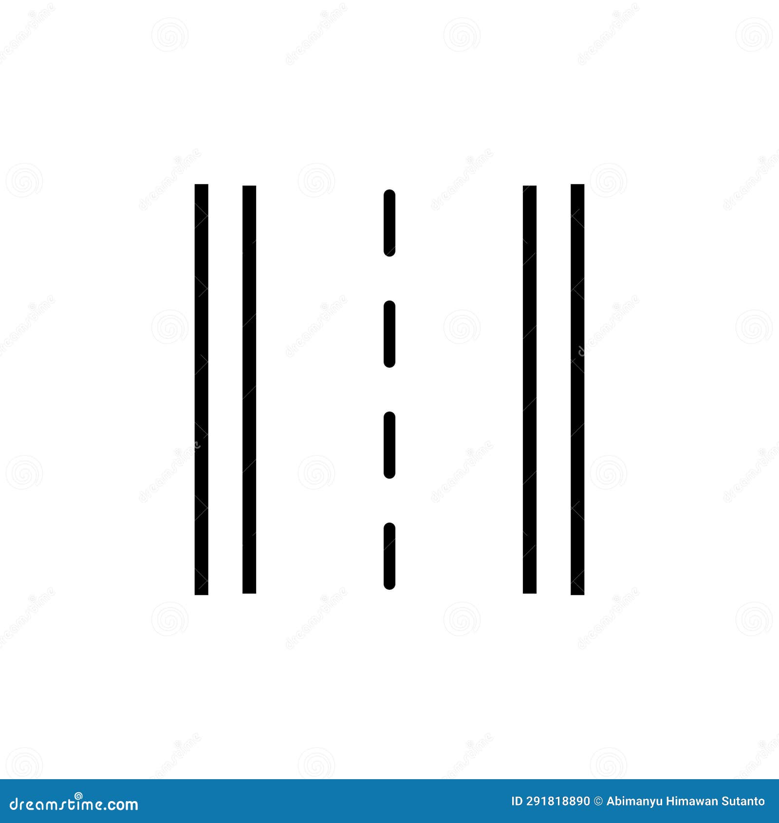 Road icon vector stock illustration. Illustration of label - 291818890