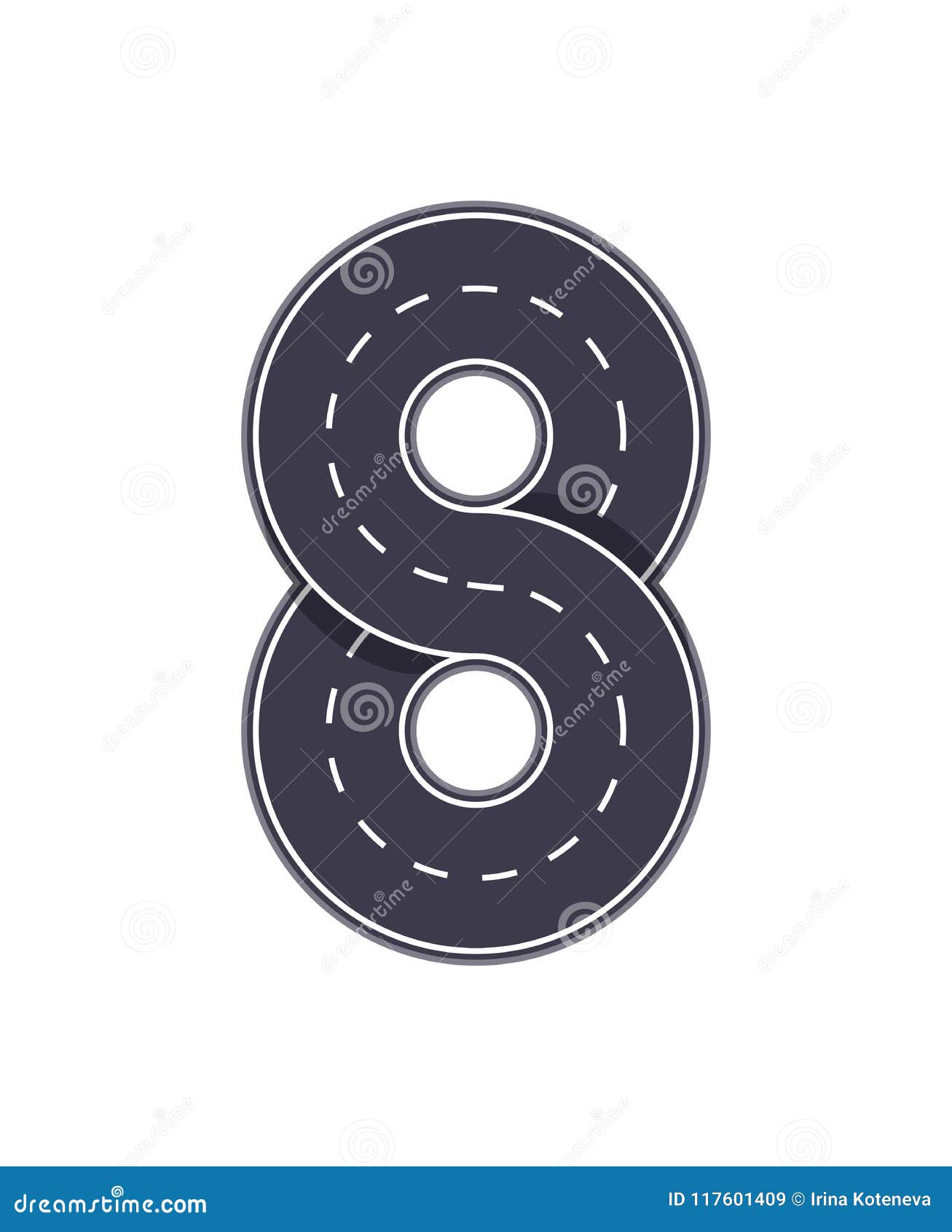 Road To Infinity, Road Vector Highway, Vector Illustration, Road Sky ...