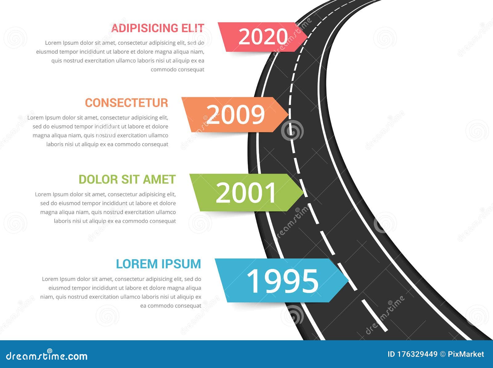 Road Infographics. Top View 3d Perspective. Road Interchange ...