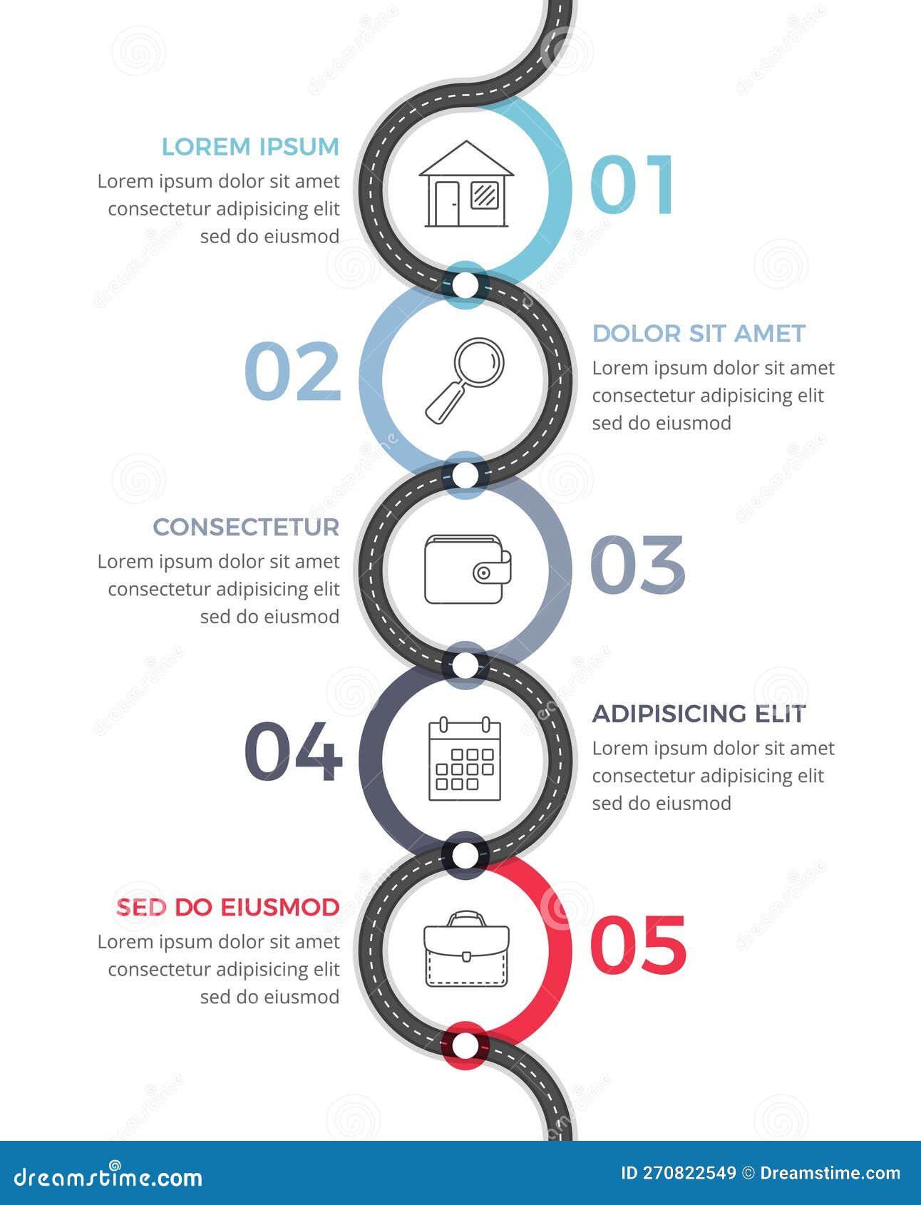 Road Infographics stock vector. Illustration of infograph - 270822549