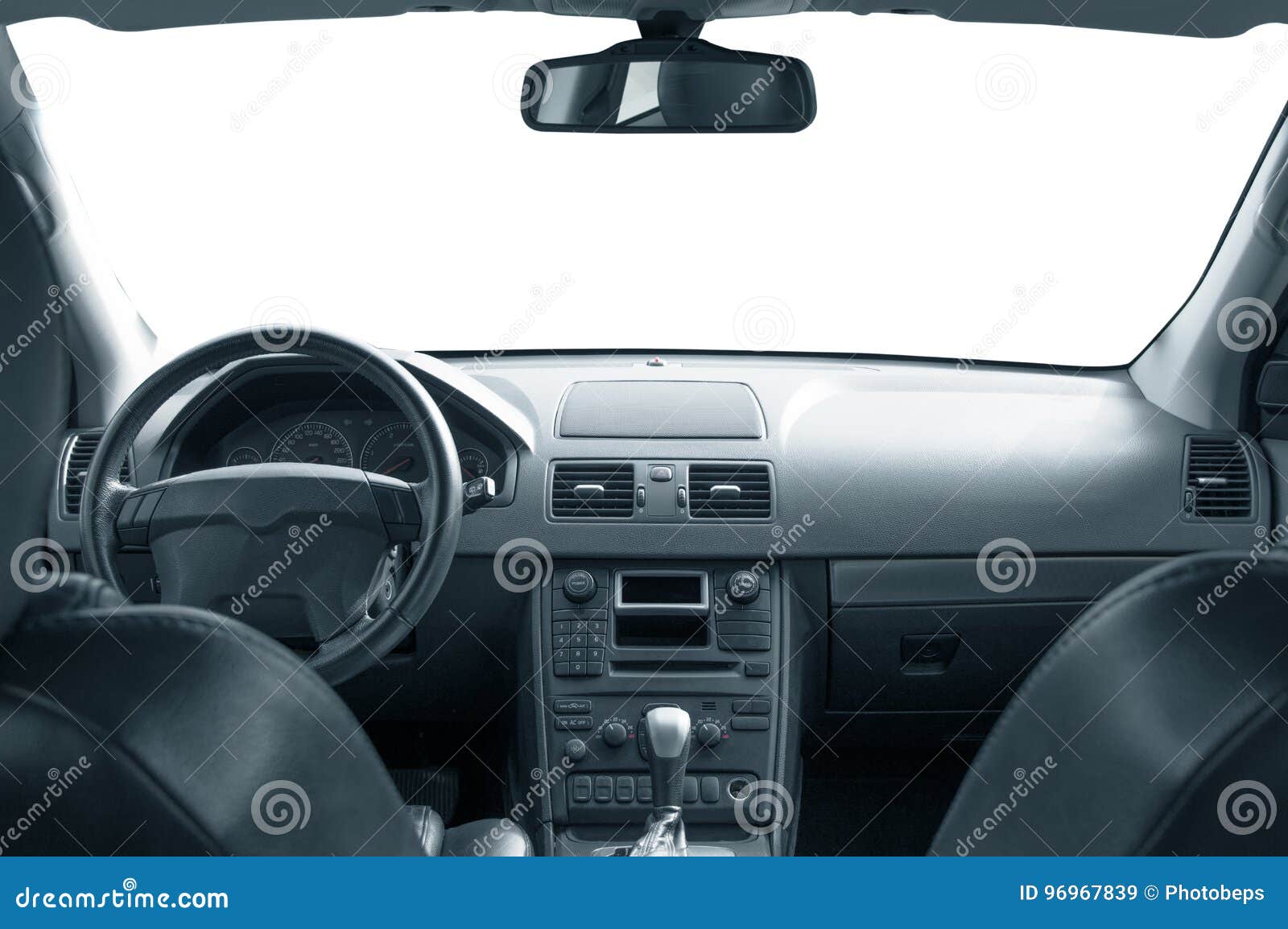 Road from inside the car stock image. Image of driving - 96967839