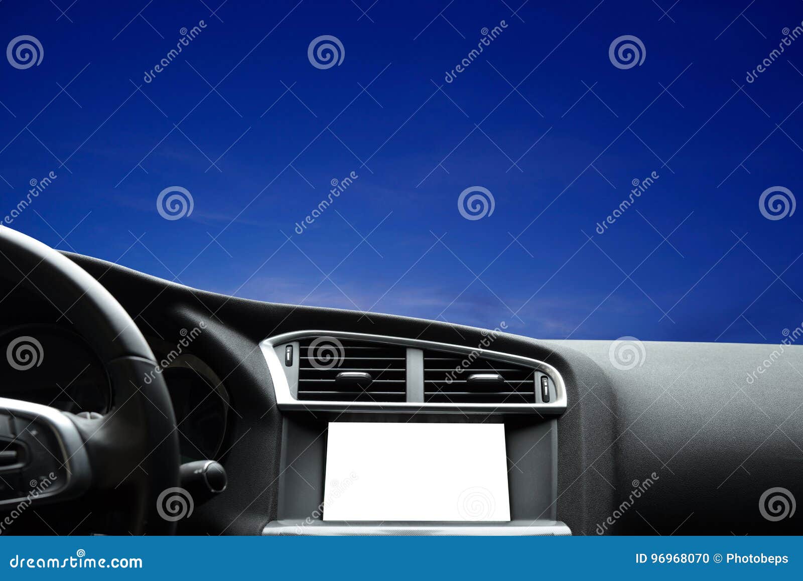 Road from inside the car stock photo. Image of speed - 96968070