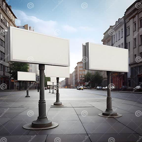 Road Intersections Equipped with Reliable and Visible Signposts Stock ...