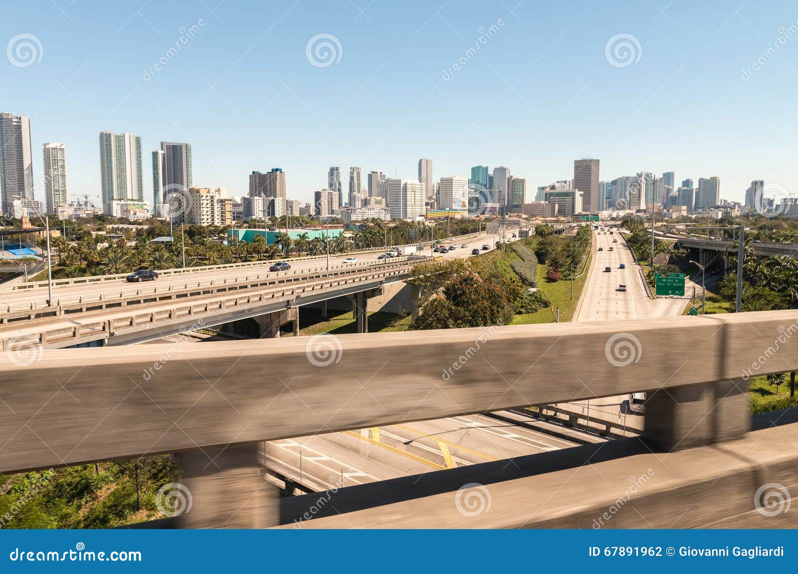 Road Intersections Near Miami, Florida Stock Photo - Image of ...