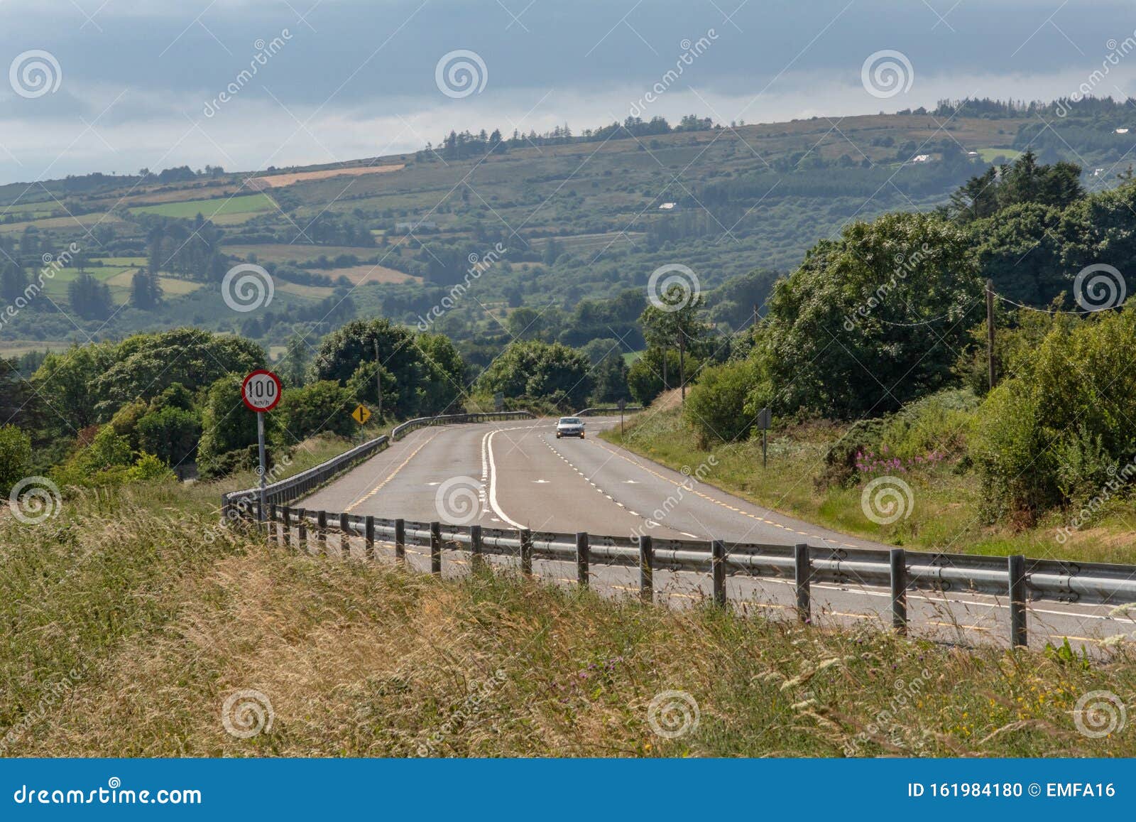 A Road in the Kerry Countryside, Ireland Stock Photo - Image of golden ...