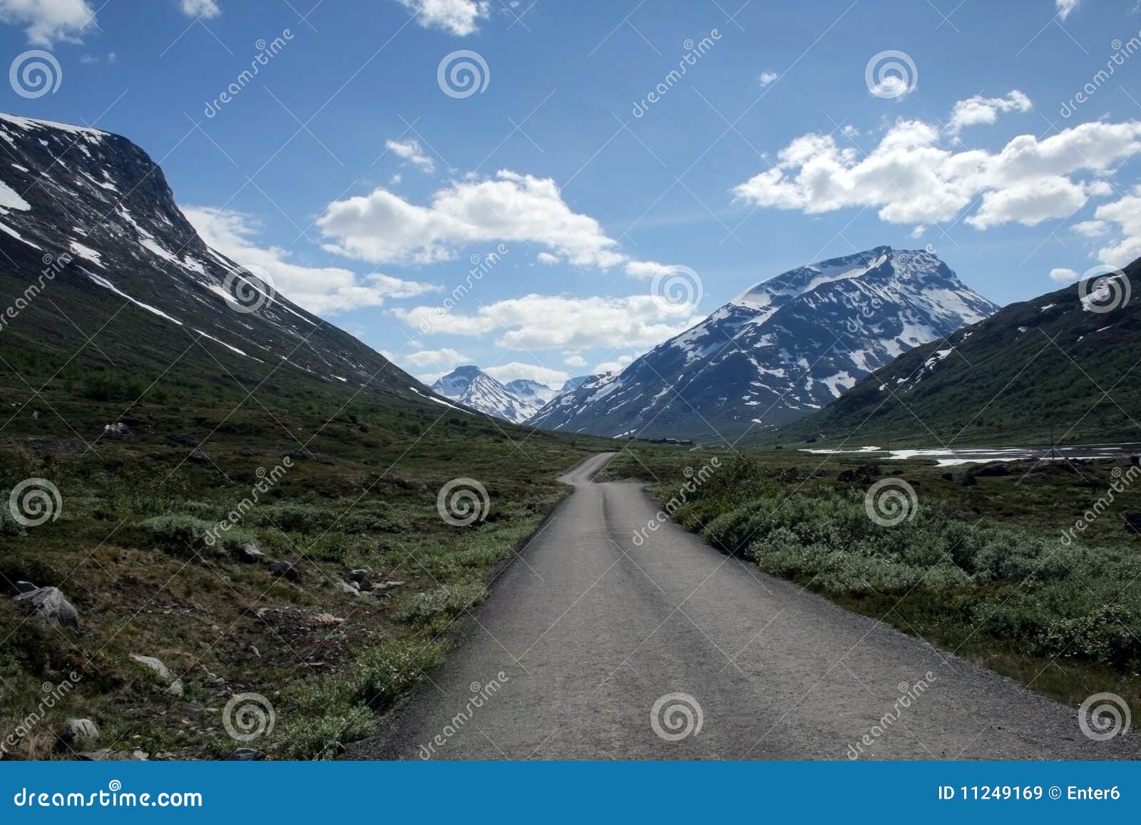 Road in Jotunheimen Mountains Stock Image - Image of colourful, dirt ...